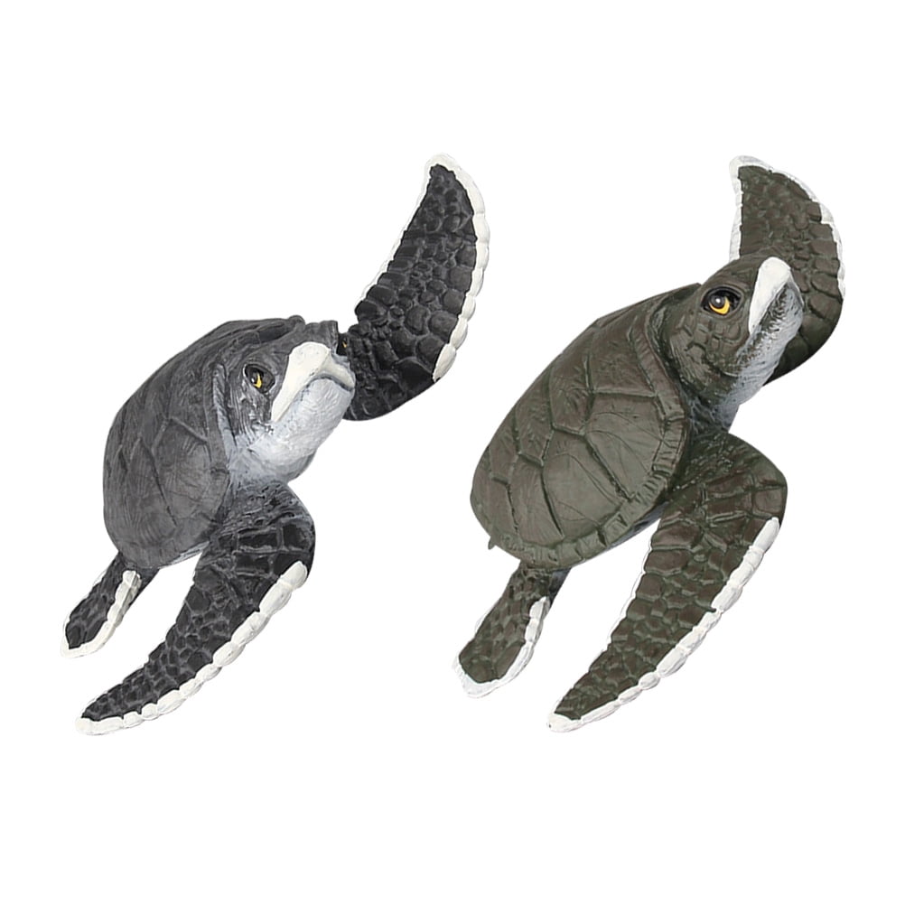 Masteelf 2pcs Turtle Models Simulated Sea Creatures Realistic Sea ...