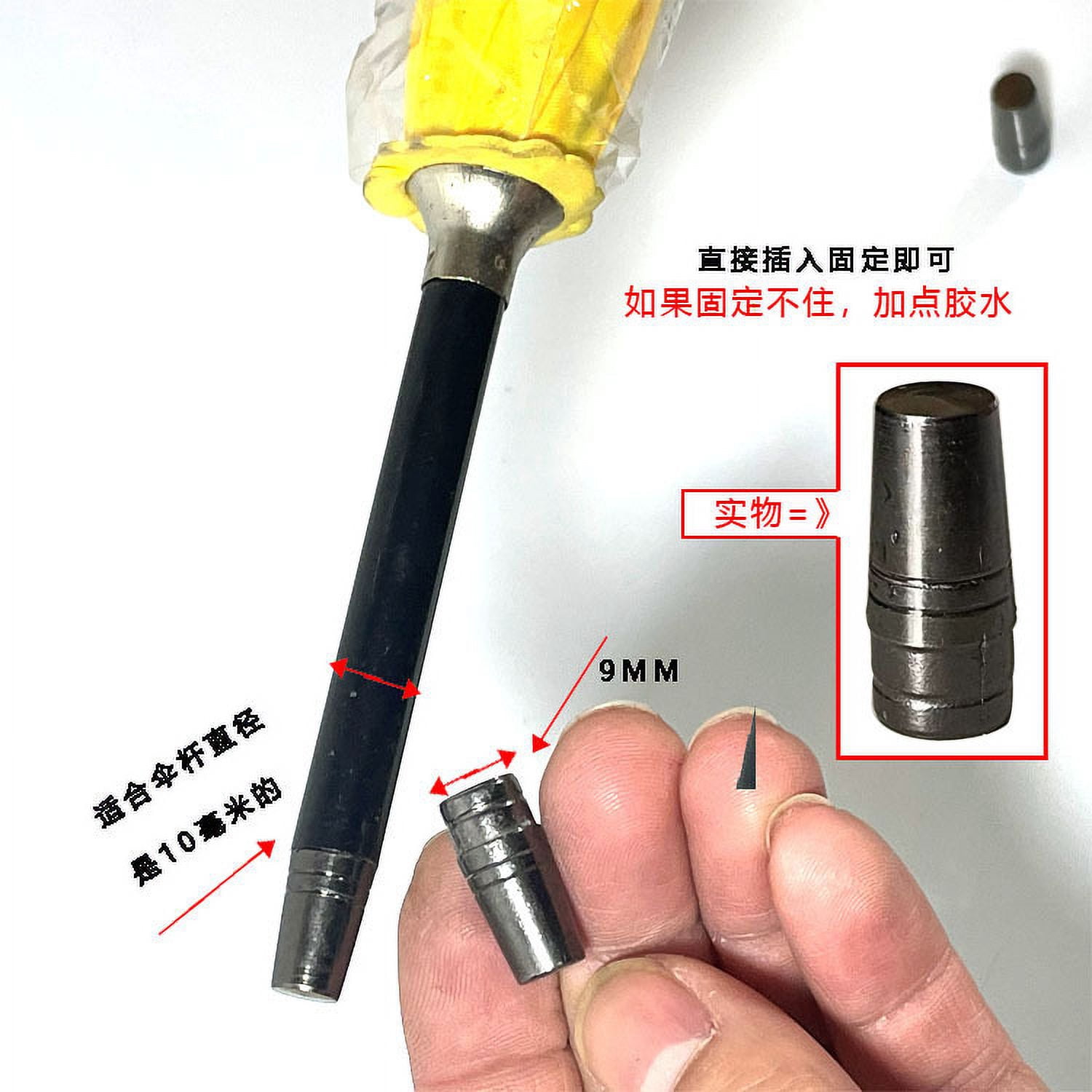 Masteelf 2pcs Umbrella End Caps Plastic Umbrella Tip Cover Replacement ...