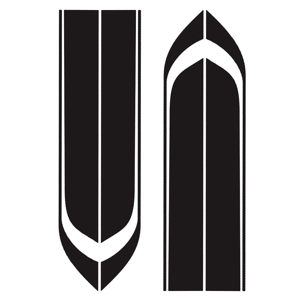 Masteelf 2pcs Universal Car Hood Decals Racing Stripes Trucks Hood ...