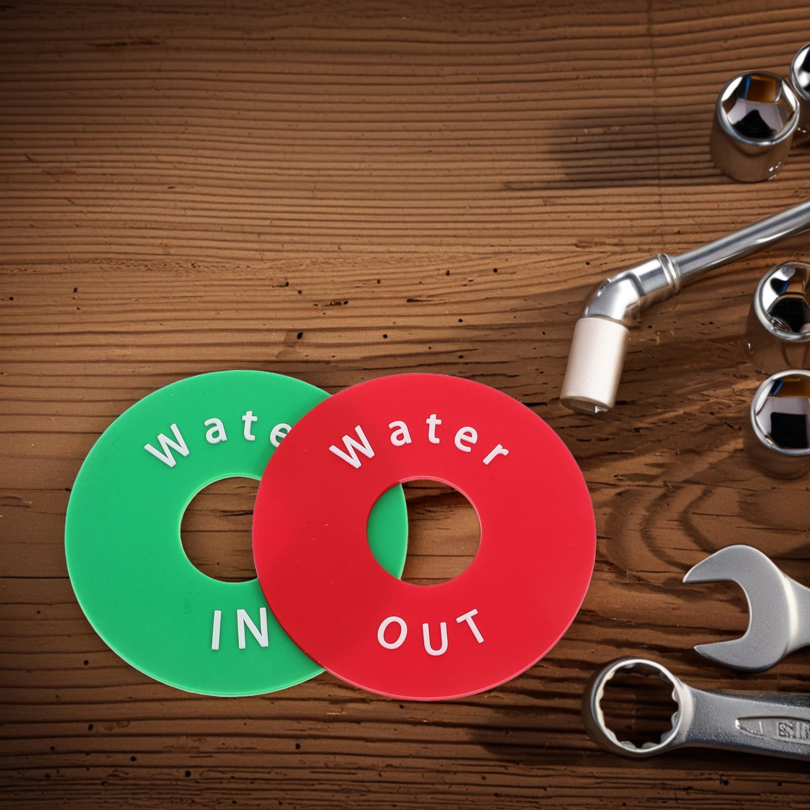 Masteelf 2-Pack Valve Water Outlet and Inlet Classification Labels ...