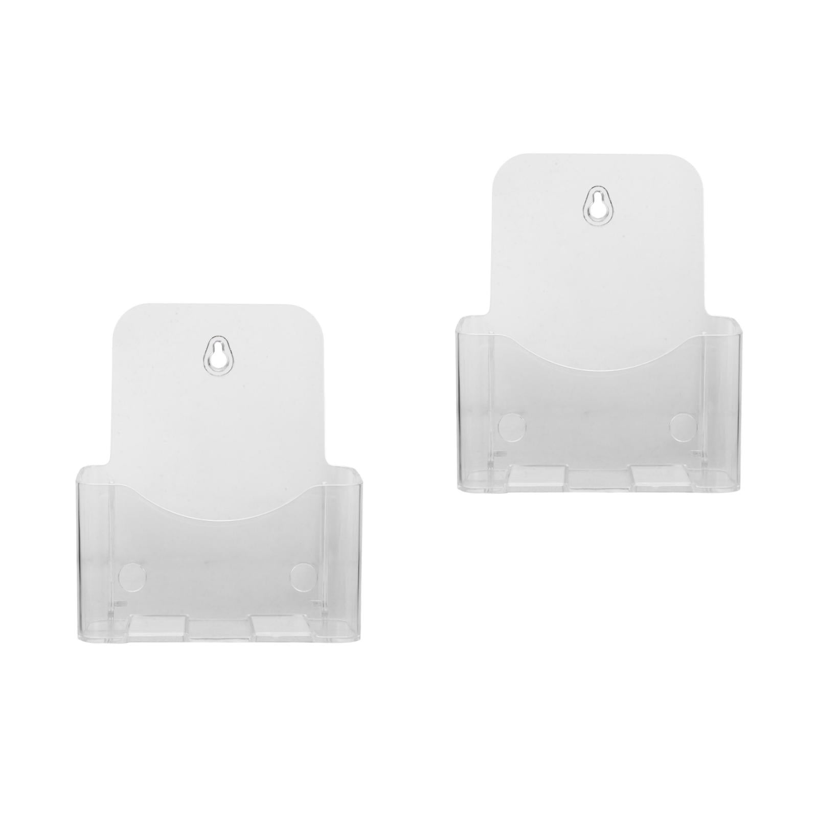 Masteelf 2pcs Wall Mount Office Brochure Rack Clear Acrylic Brochure ...