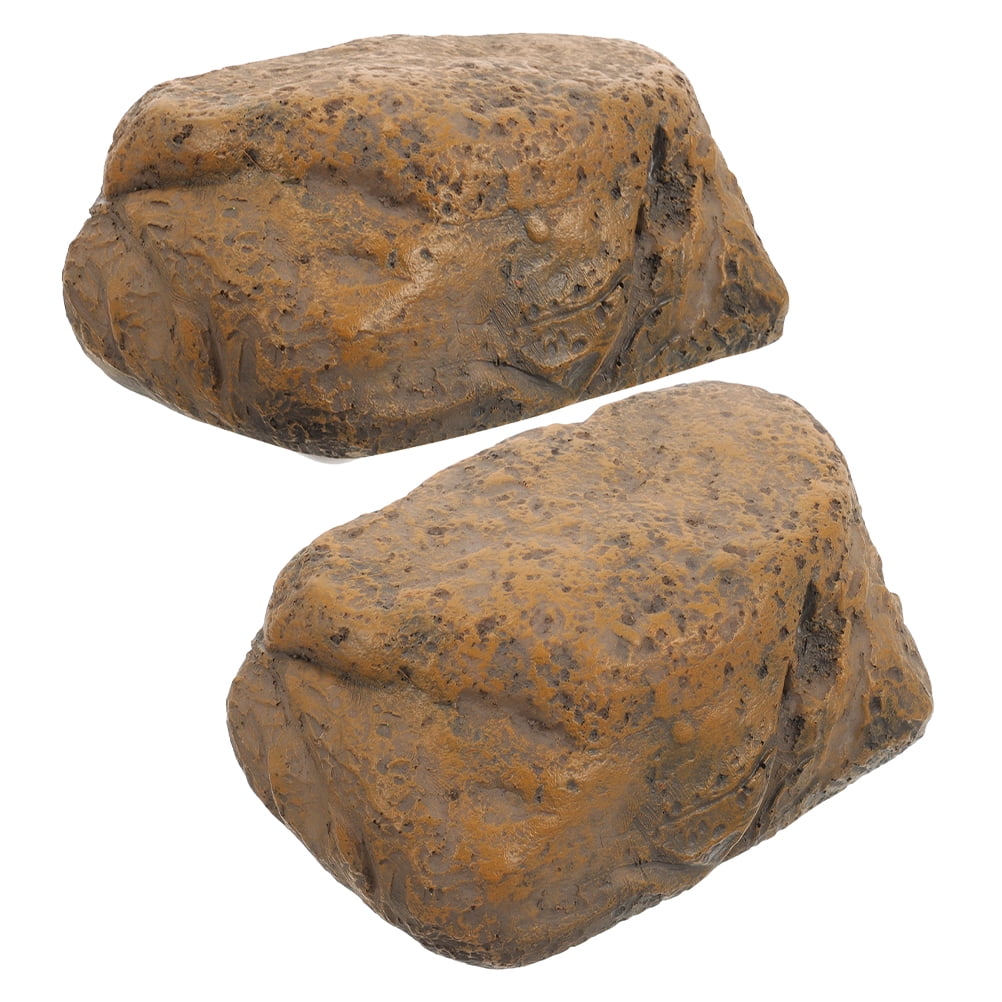 Masteelf 2pcs Waterproof Fake Rock Key Hider For Outdoor Yard Hidden ...