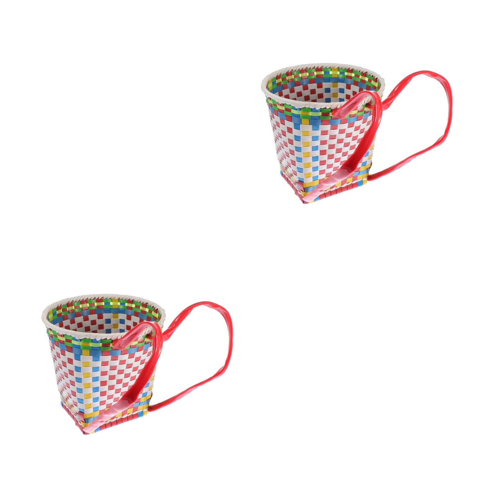 Masteelf 2pcs Wicker Rattan Woven Backpack Basket: Small Children ...