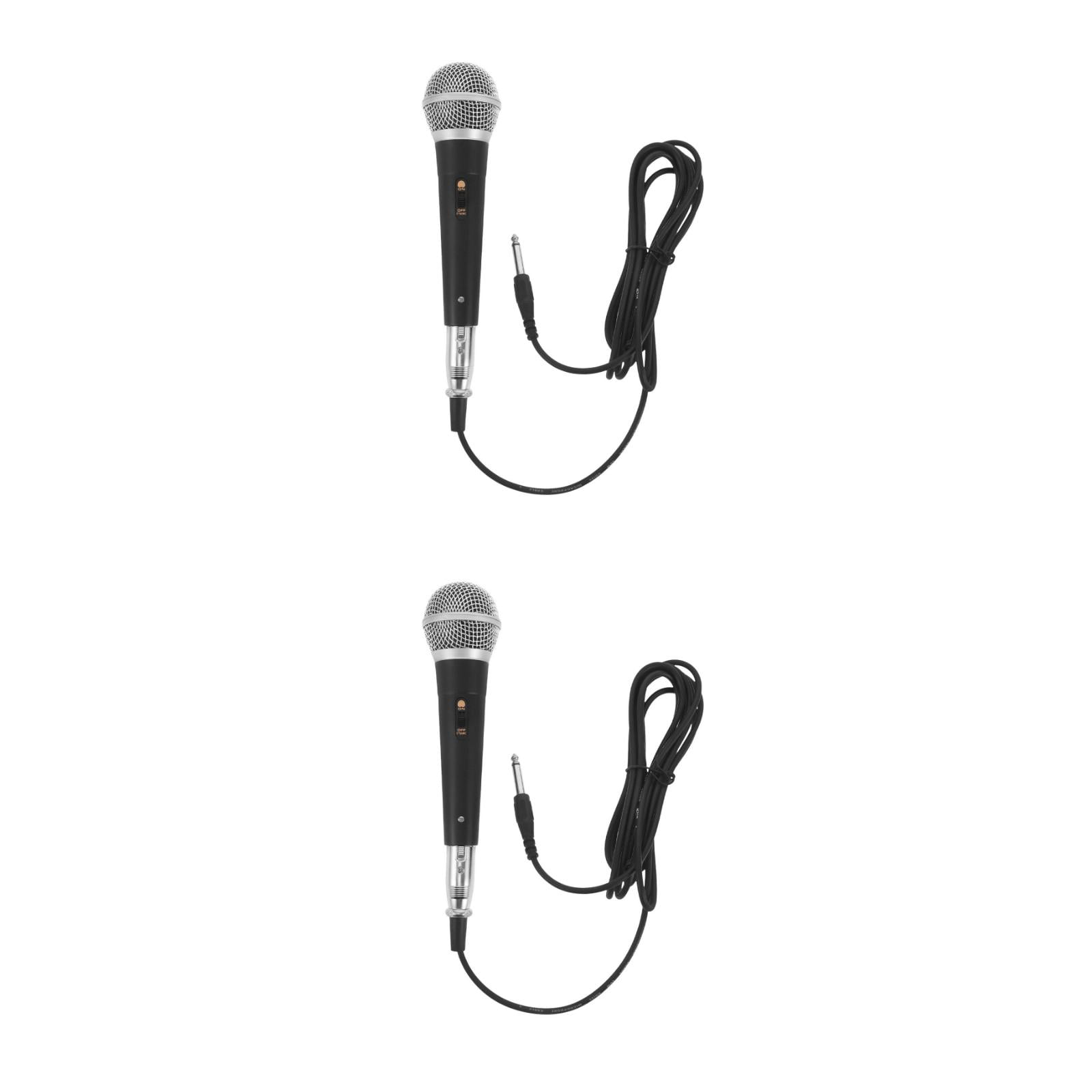 Masteelf 2pcs Wired Handheld Microphone For Singing Dynamic Vocal Mic ...