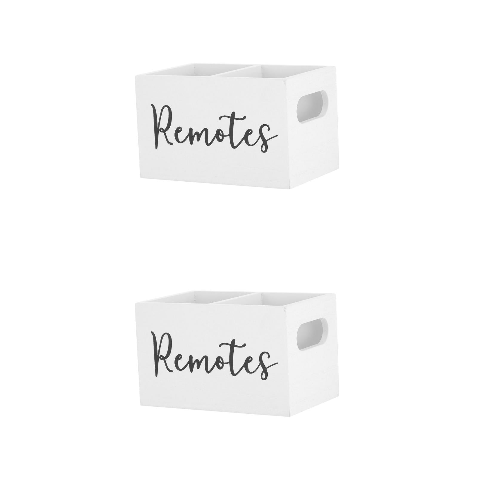 Masteelf 2pcs Wooden Remote Control Holder Desk Organizer With ...