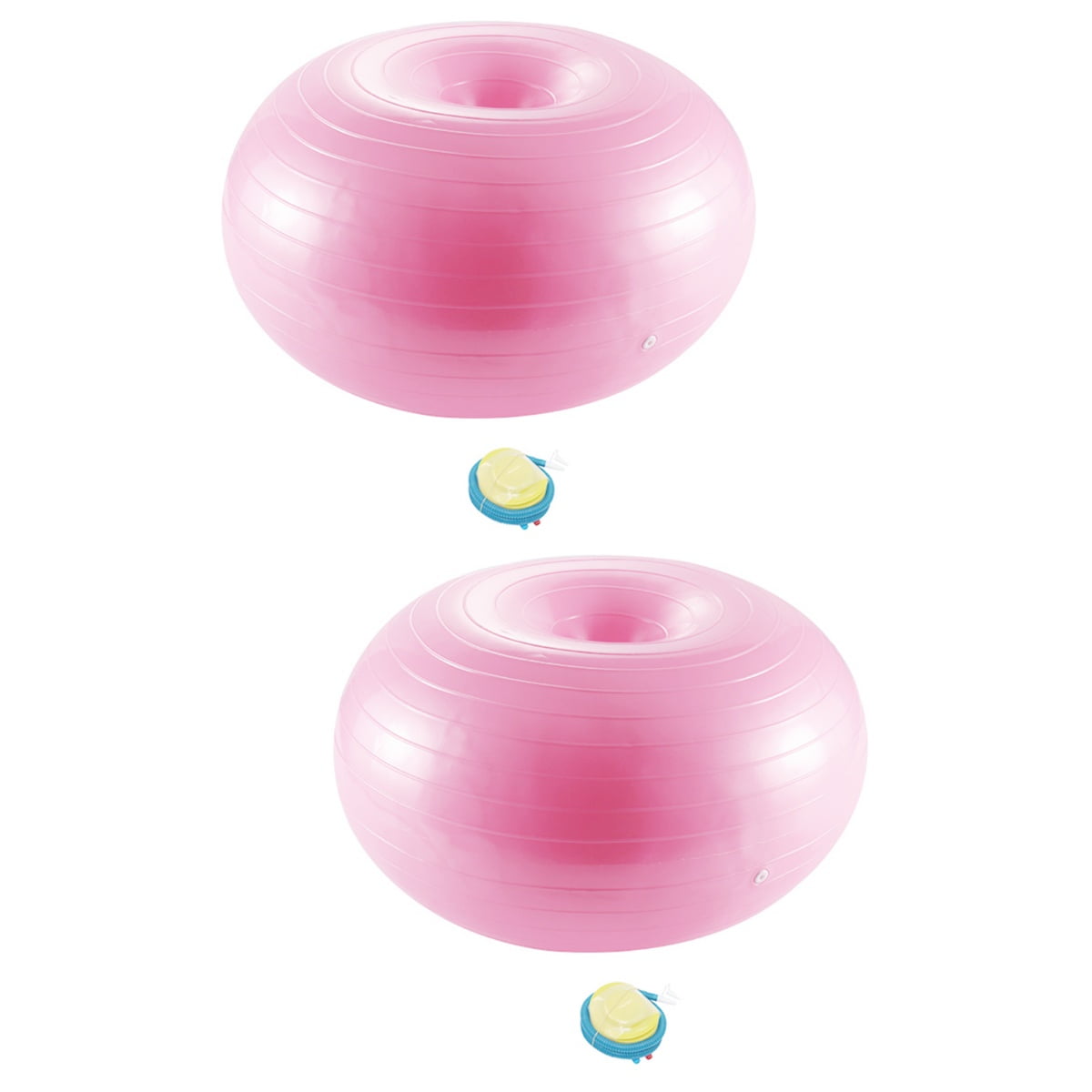 Masteelf 2pcs Yoga Auxiliary Ball Donuts Shaped Fitness Ball Explosion ...