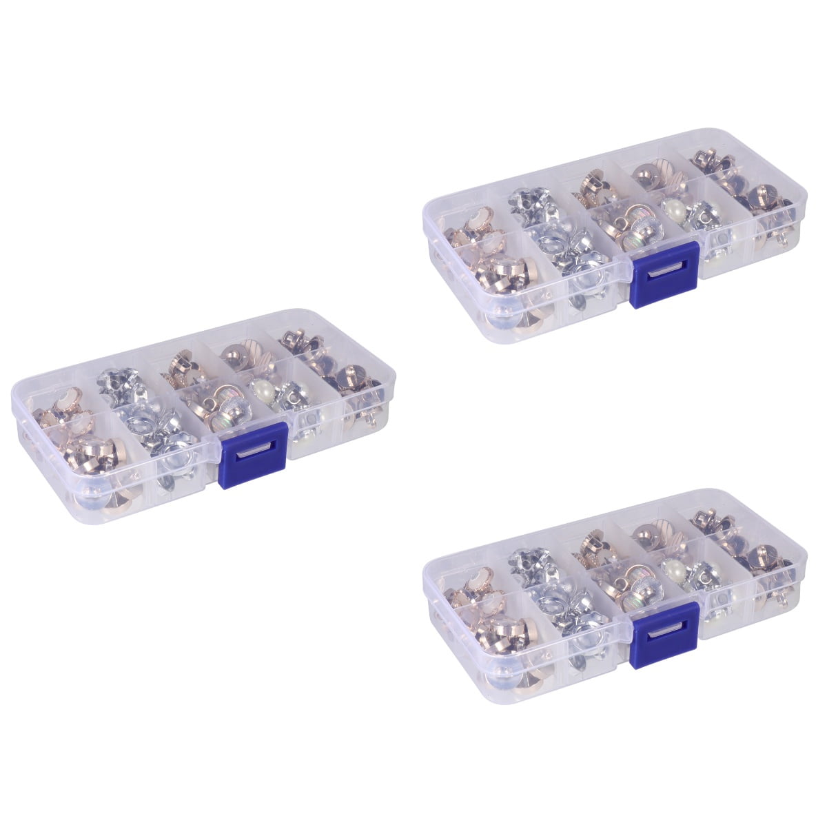 Masteelf 3 Boxes Faux Pearl Buttons Round Button Sewing Crafts for ...