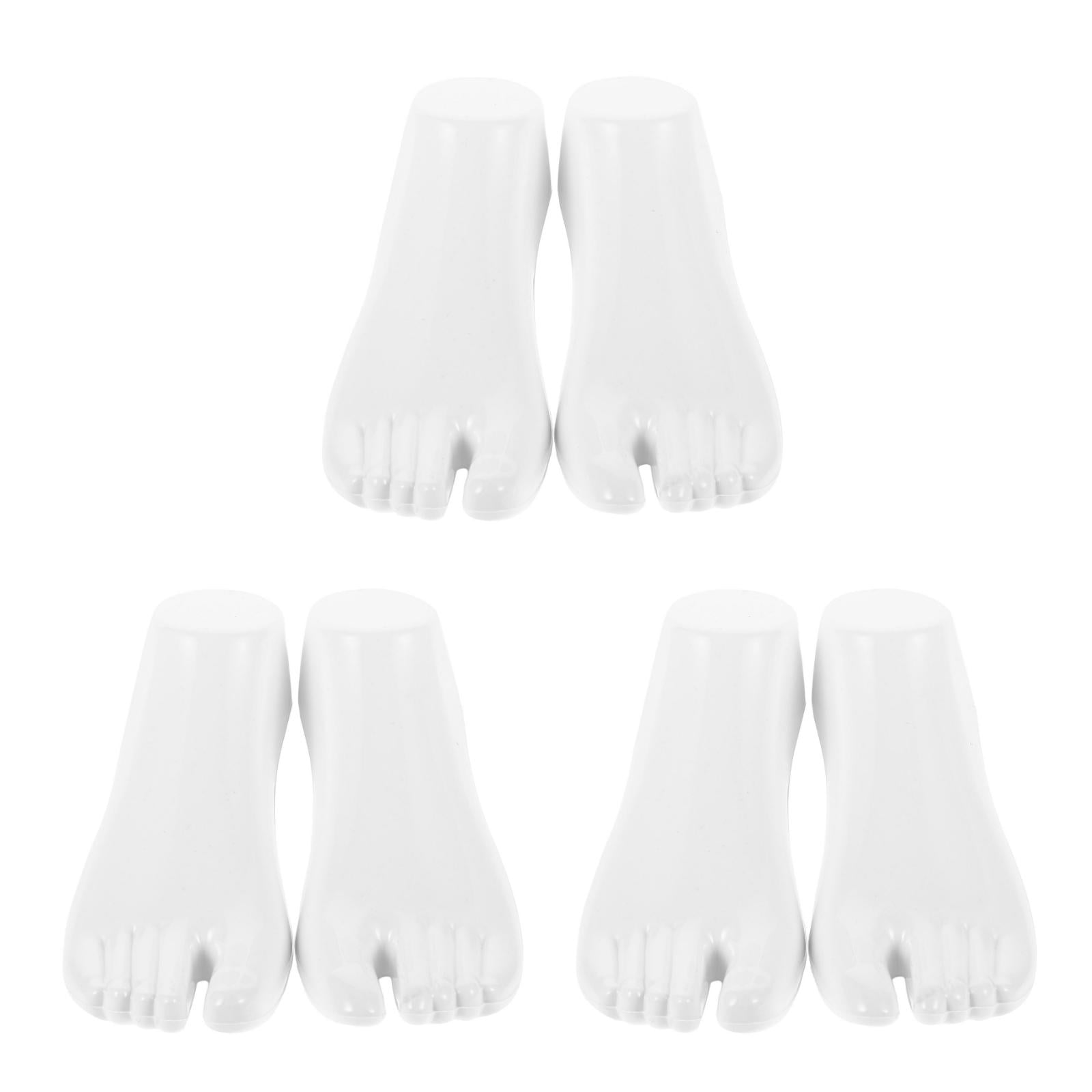 Masteelf 3 Pairs Realistic Plastic Female Foot Model Foot Mannequin for ...