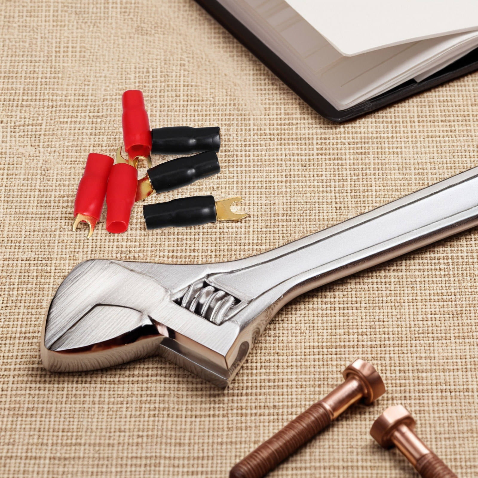 Masteelf 3 Pairs Terminals Speaker Spade Connectors Wire Gold Speakers ...