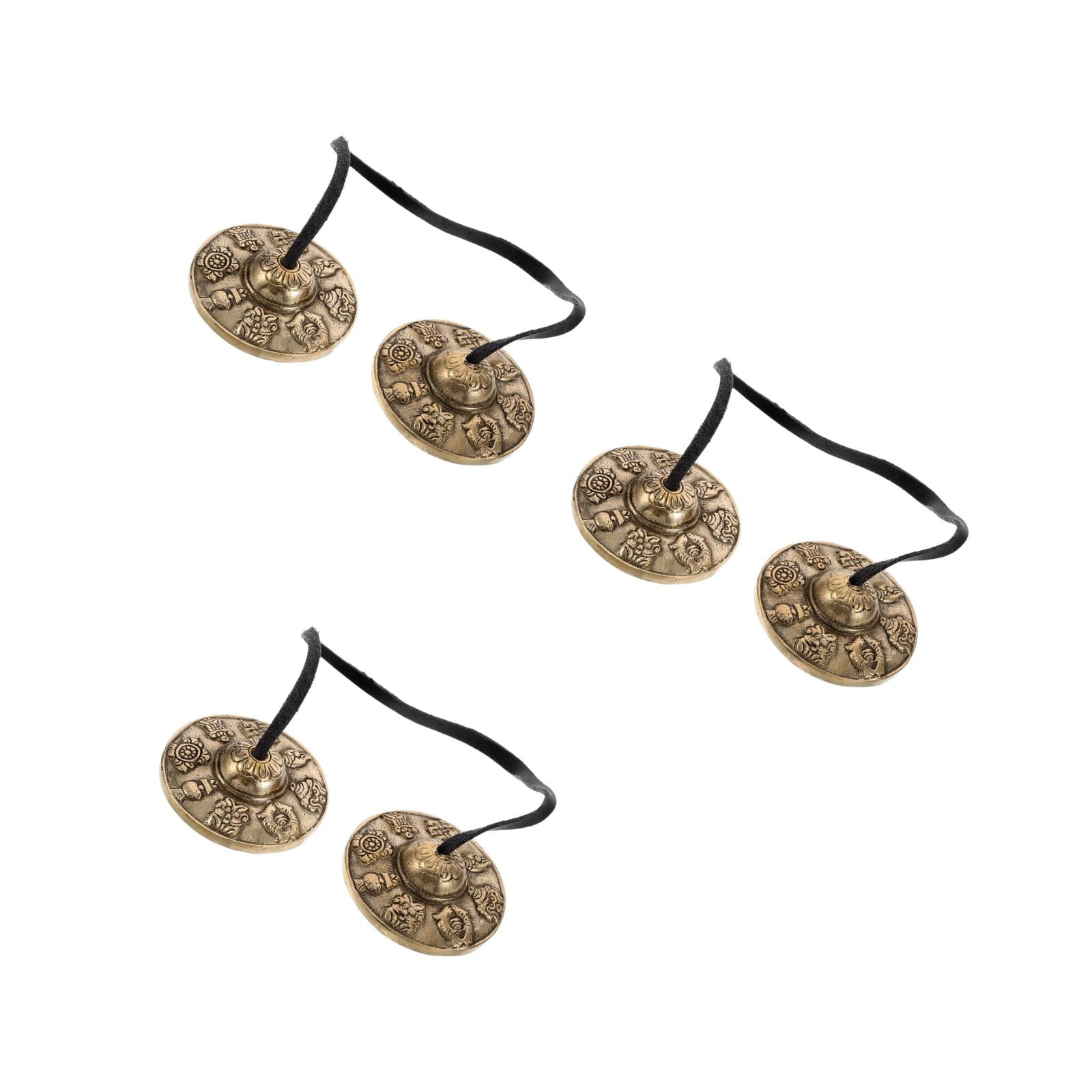 Masteelf 3 Pairs Brass Tingsha Bells Meditation Bell Chimes Tingsha ...