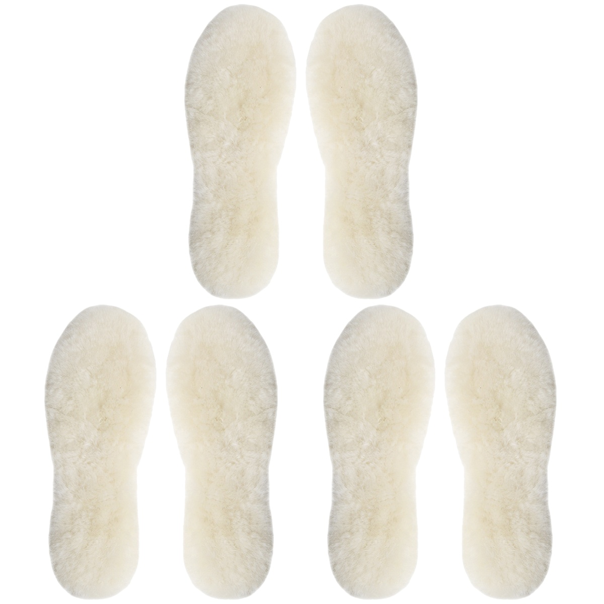 Masteelf 3 Pairs Warm Wool Insole Replacement Fluffy Insoles Shoe ...