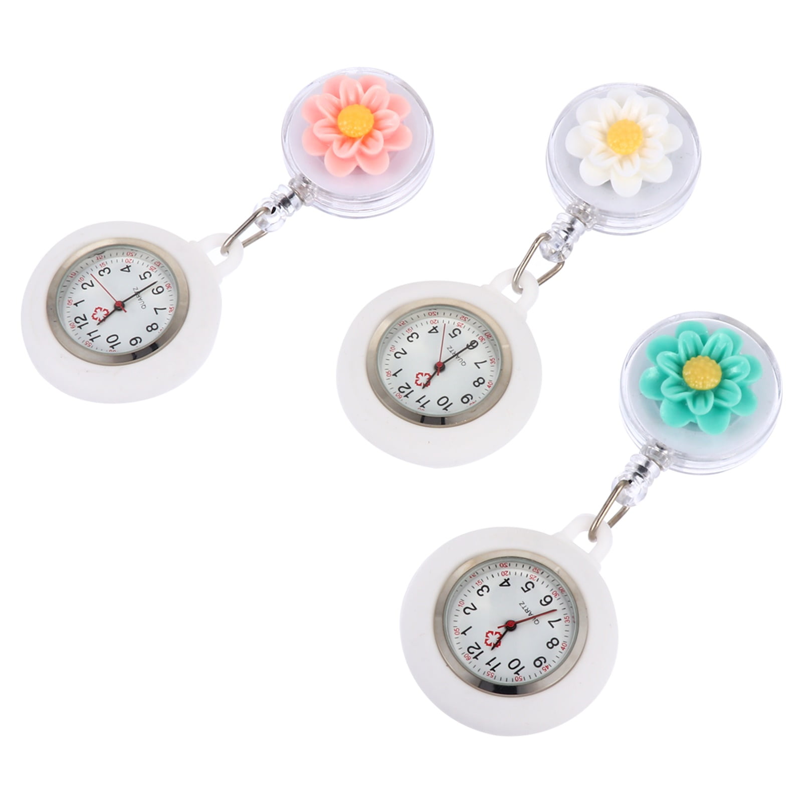Masteelf 3 Pcs Nurses Watch Clip-on Hanging Table Attractive Large ...