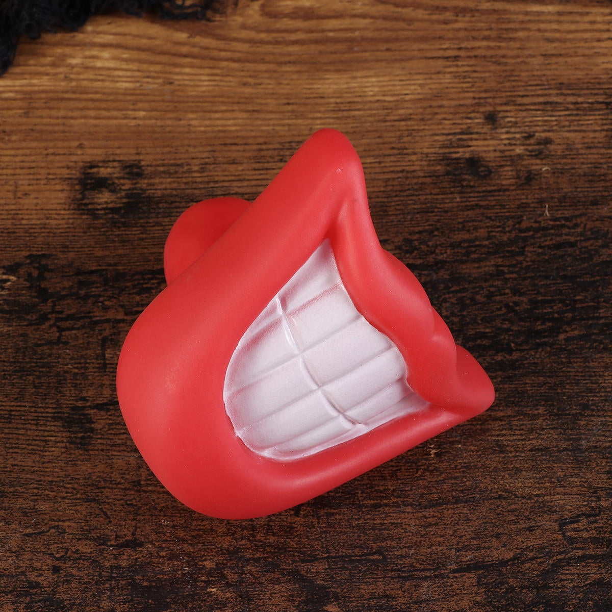 Masteelf 3 Pcs Puppy Toy Chew Toys Silicone Red Lips with White Teeth ...