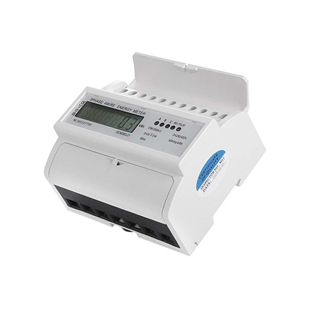 Masteelf 3 Phase LCD Display Energy Meter High Precision Energy Meter ...