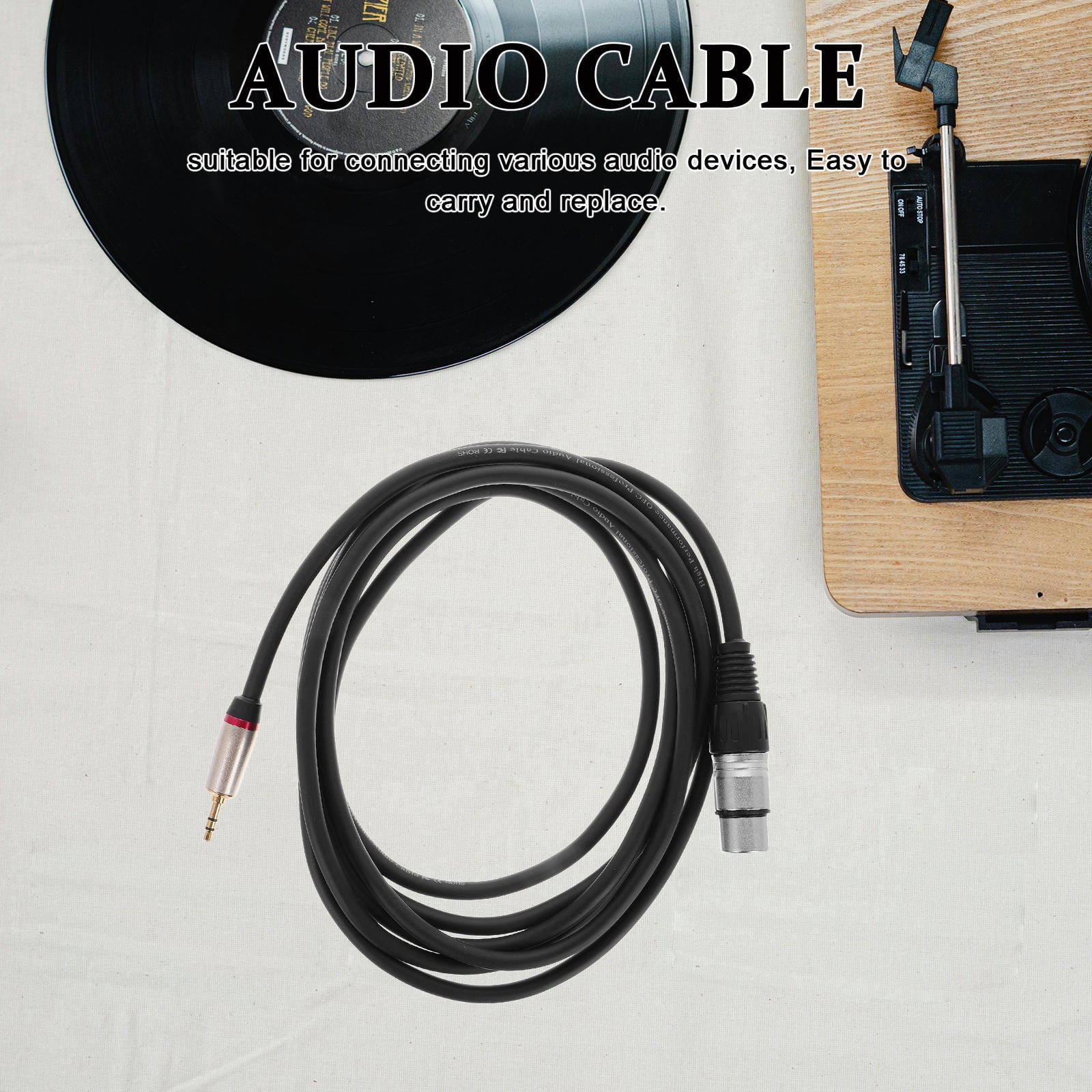 Masteelf 3-Pin Mini XLR Female Audio Cable TRS to Mini XLR Head Cables ...