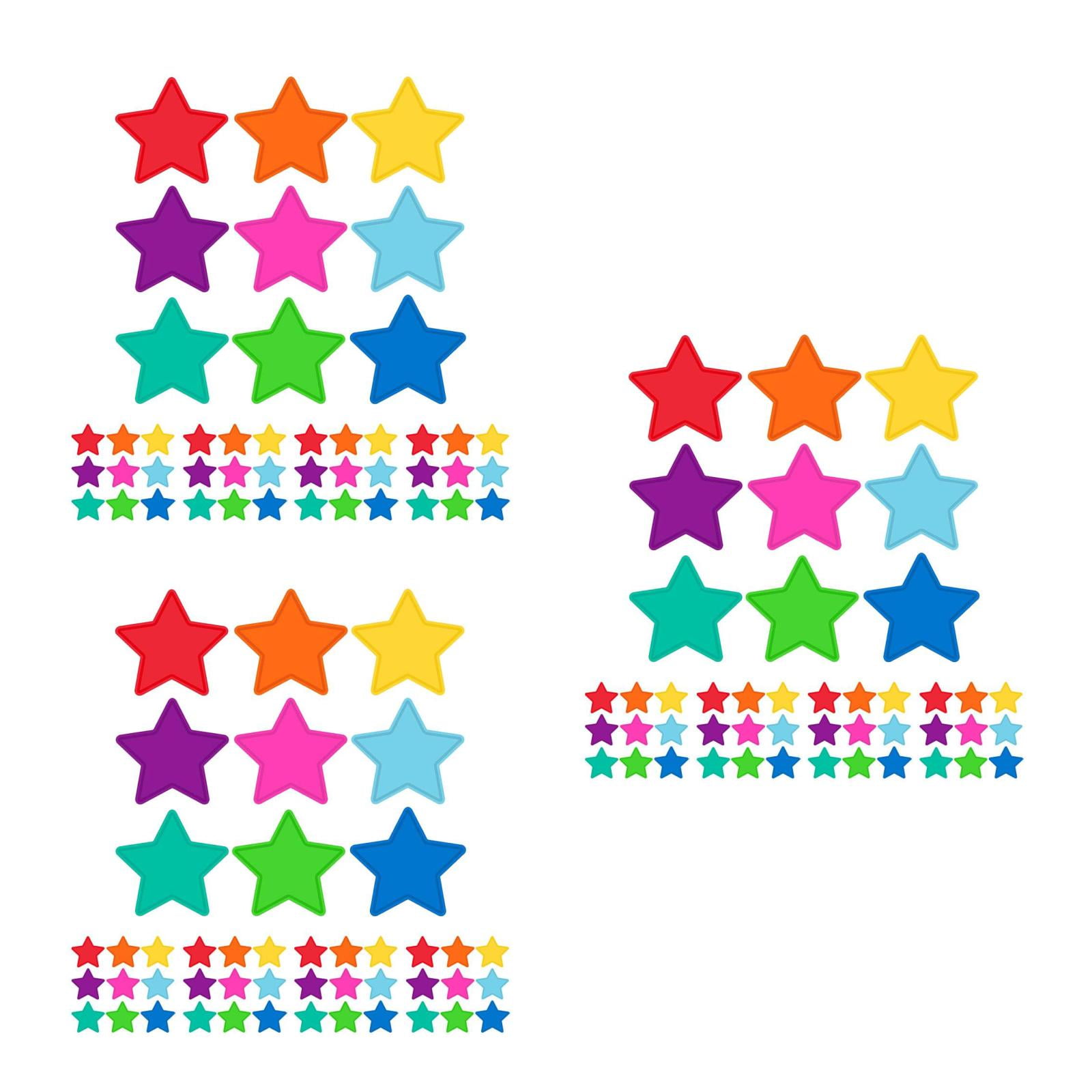 Masteelf 3 Sets Classroom Wall Decorations Star Shaped Paper Cutouts ...