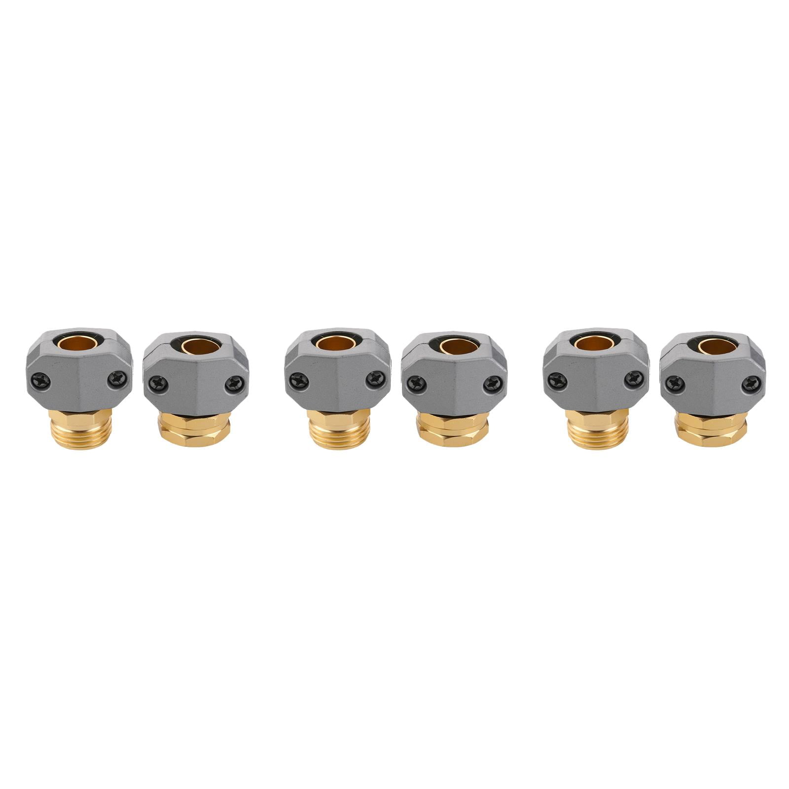 Masteelf 3 Sets of Garden Hose Repair Metal Connectors Water Hose ...