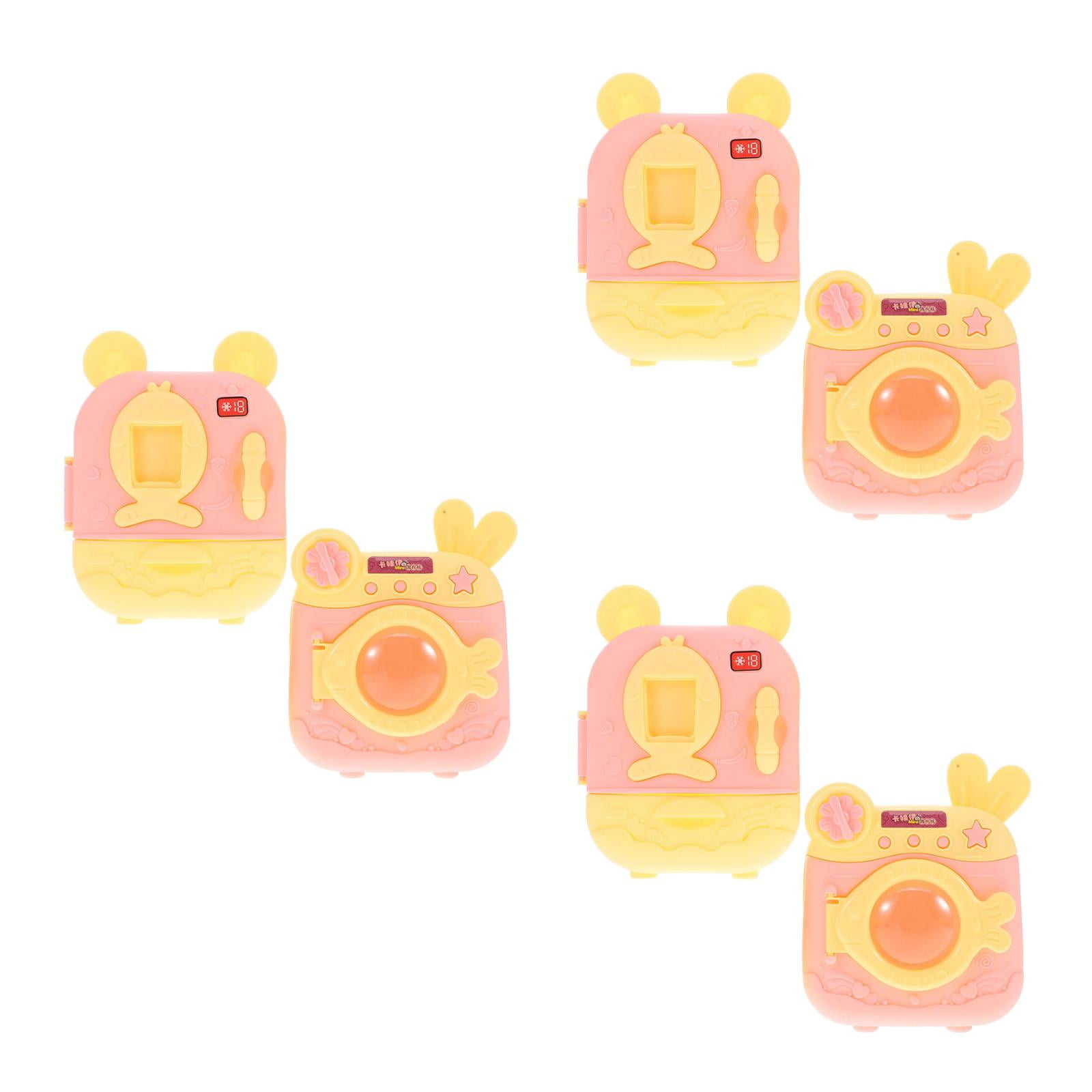 Masteelf 3 Sets Kids Mini Washing Machine Toy Washer Dryer Playset ...