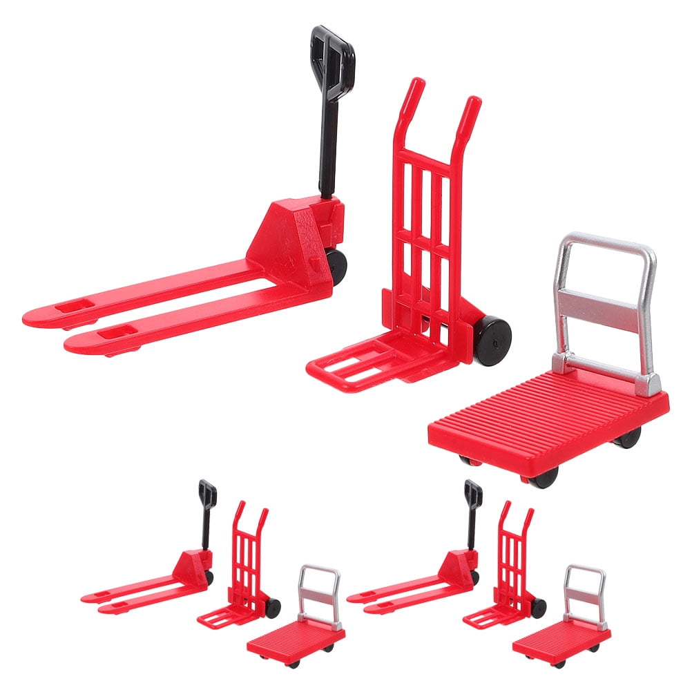 Masteelf 3 Sets Micro Scene Construction Model Plaything Forklift Props ...