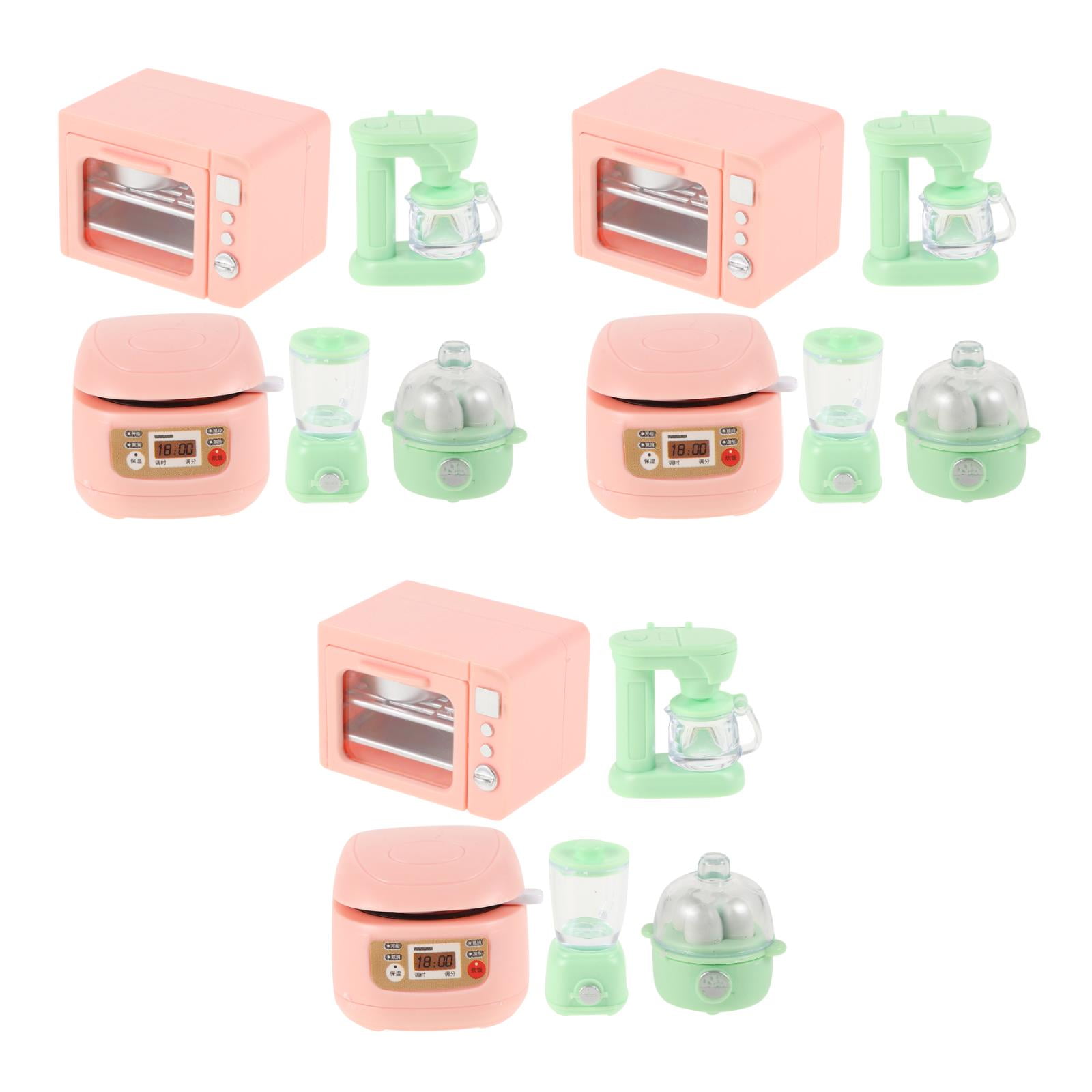 Masteelf 3 Sets of Miniatures Kitchen Appliances Kids' Pretend Play Toy ...