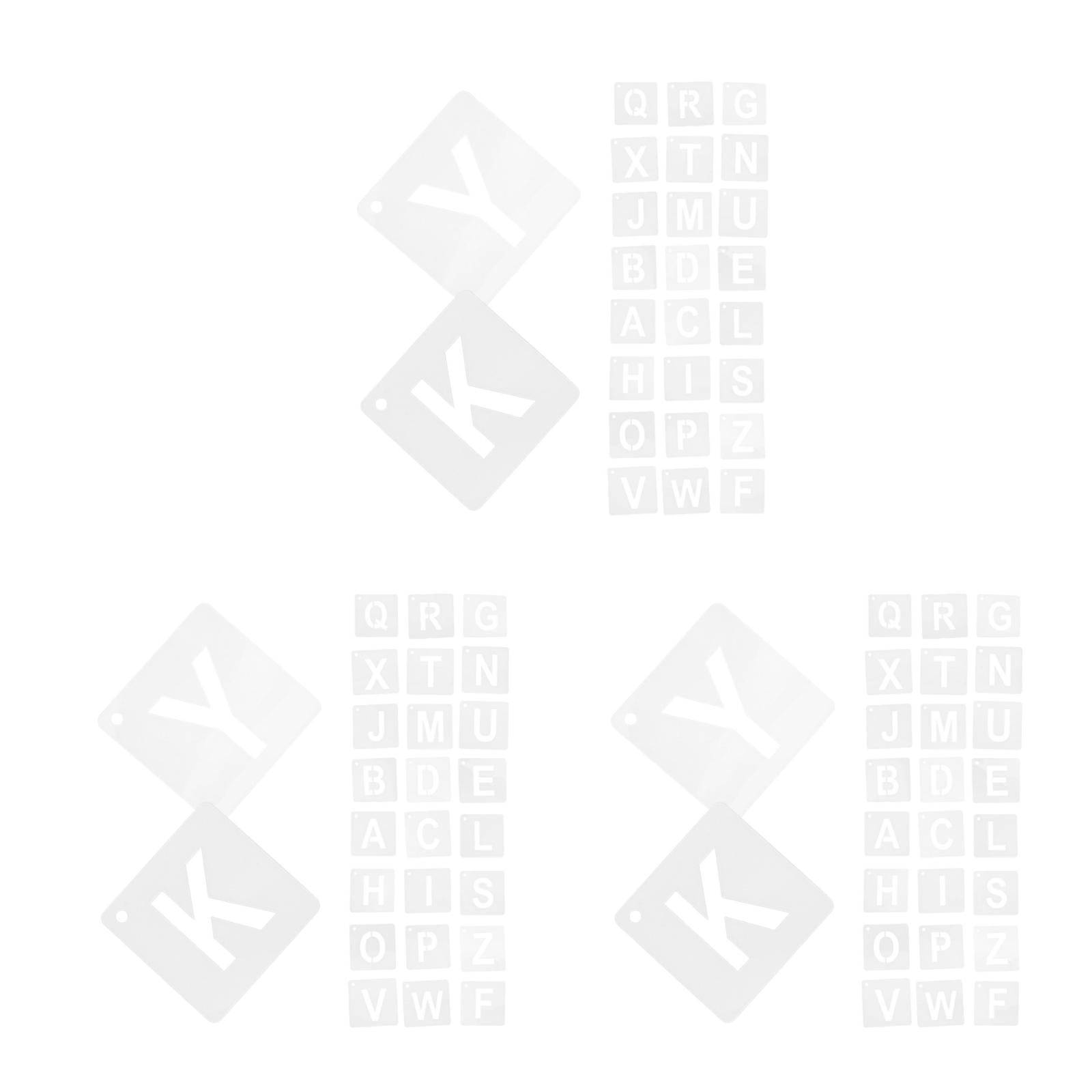 Masteelf 3 Sets Multi-Function Letter Stencils Reusable A-Z Alphabet ...