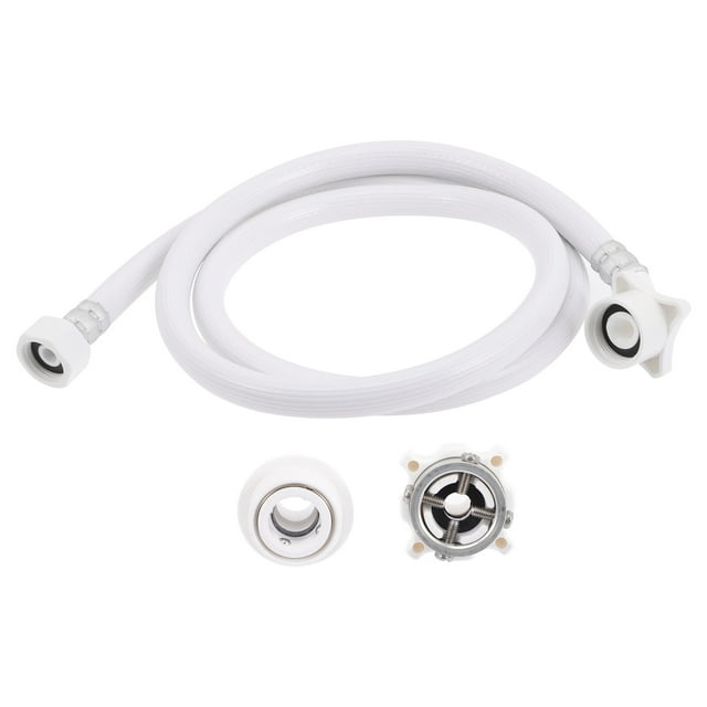 Masteelf 3 Sets PVC Washing Machine Water Inlet Hose Length White Water ...