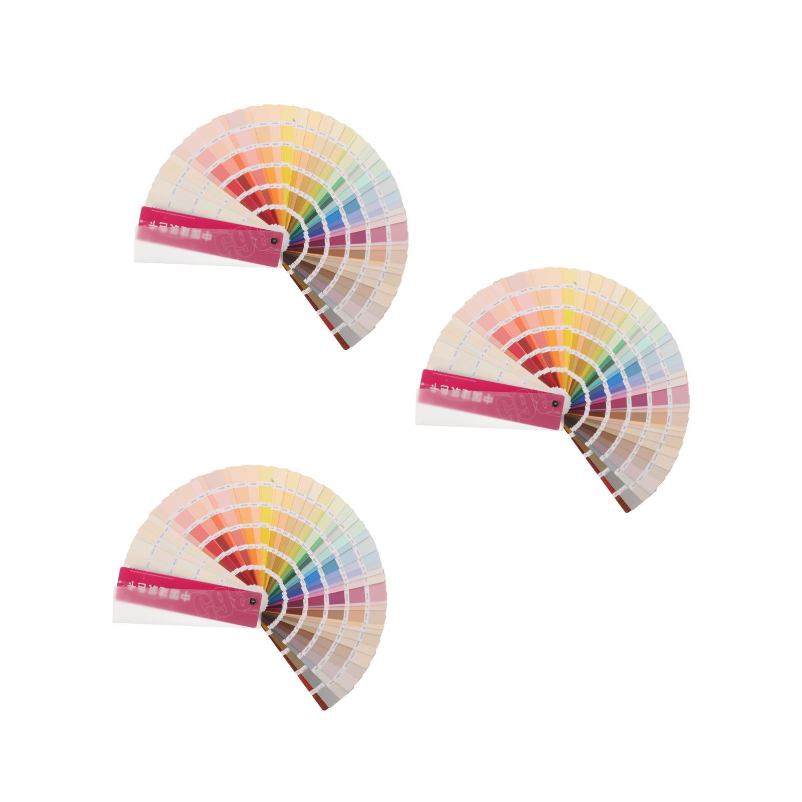 Masteelf 3 Sets Paint Sample Cards Paint Color Cards Standard Color ...
