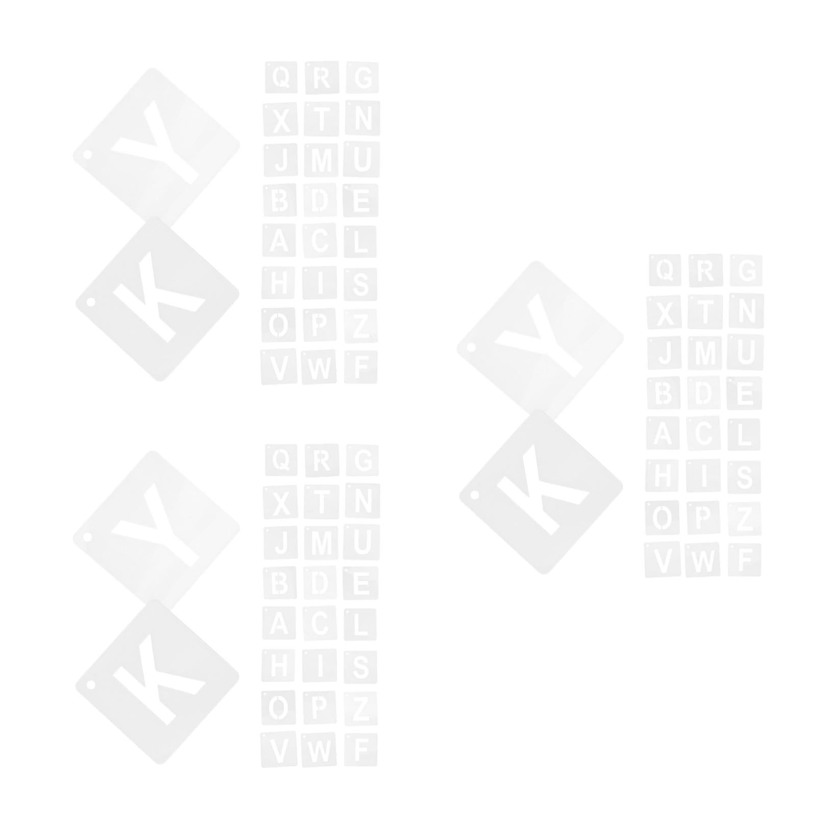 Masteelf 3 Sets Reusable Letter Stencils For Painting A-Z Alphabet ...