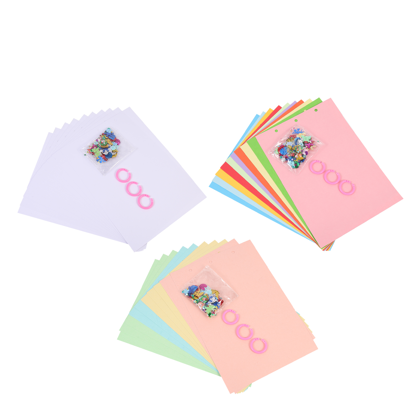 Masteelf 3 Sets of Blank DIY Hand-painted Book Picture Book Making ...