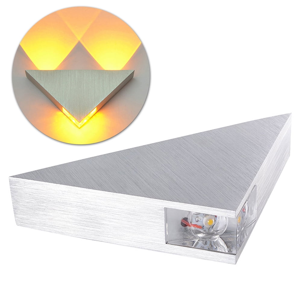 Masteelf 3 W Wall Lamp Triangle Aluminum Light Corridor Background ...