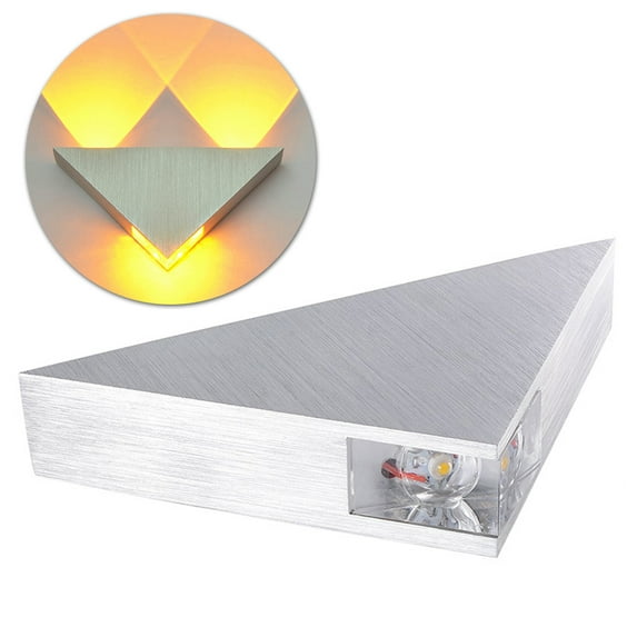 Masteelf 3 W Wall Lamp Triangle Aluminum Light Corridor Background ...