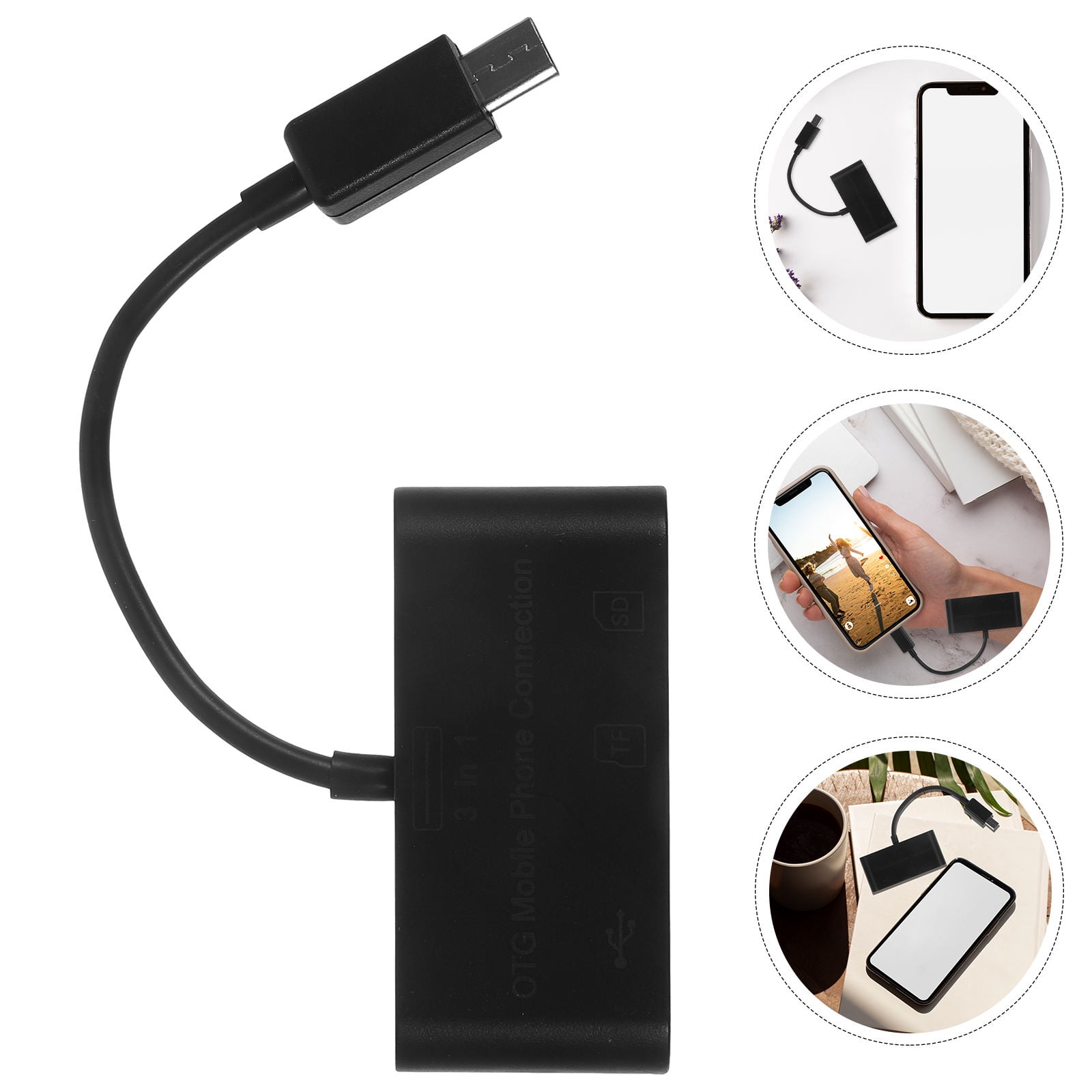 Masteelf 3 in 1 OTG Mobile Phone and Tablet Connection Micro USB ...