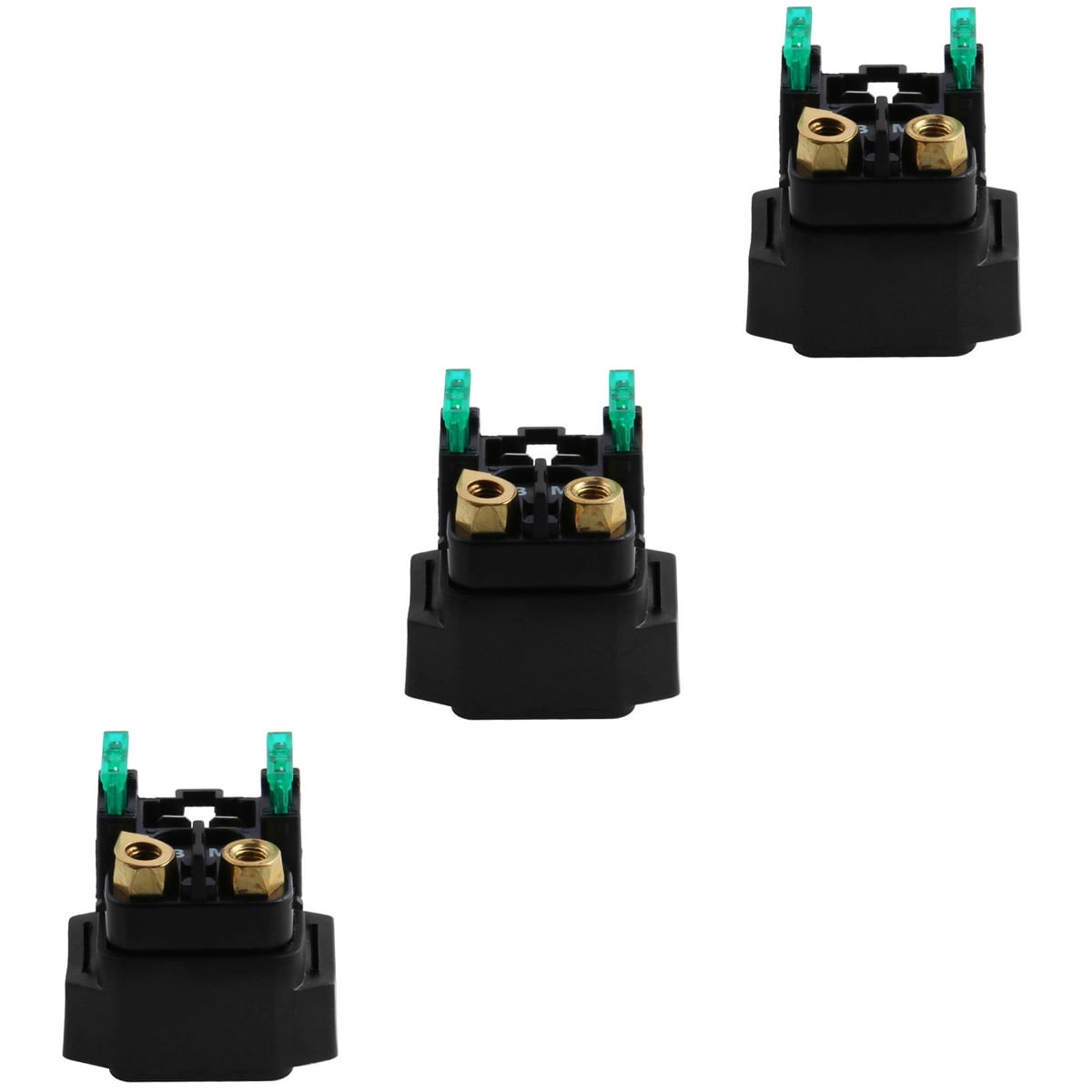Masteelf 3 pcs Motorcycle Universal Relay 12V Starting Relay Motorbike ...