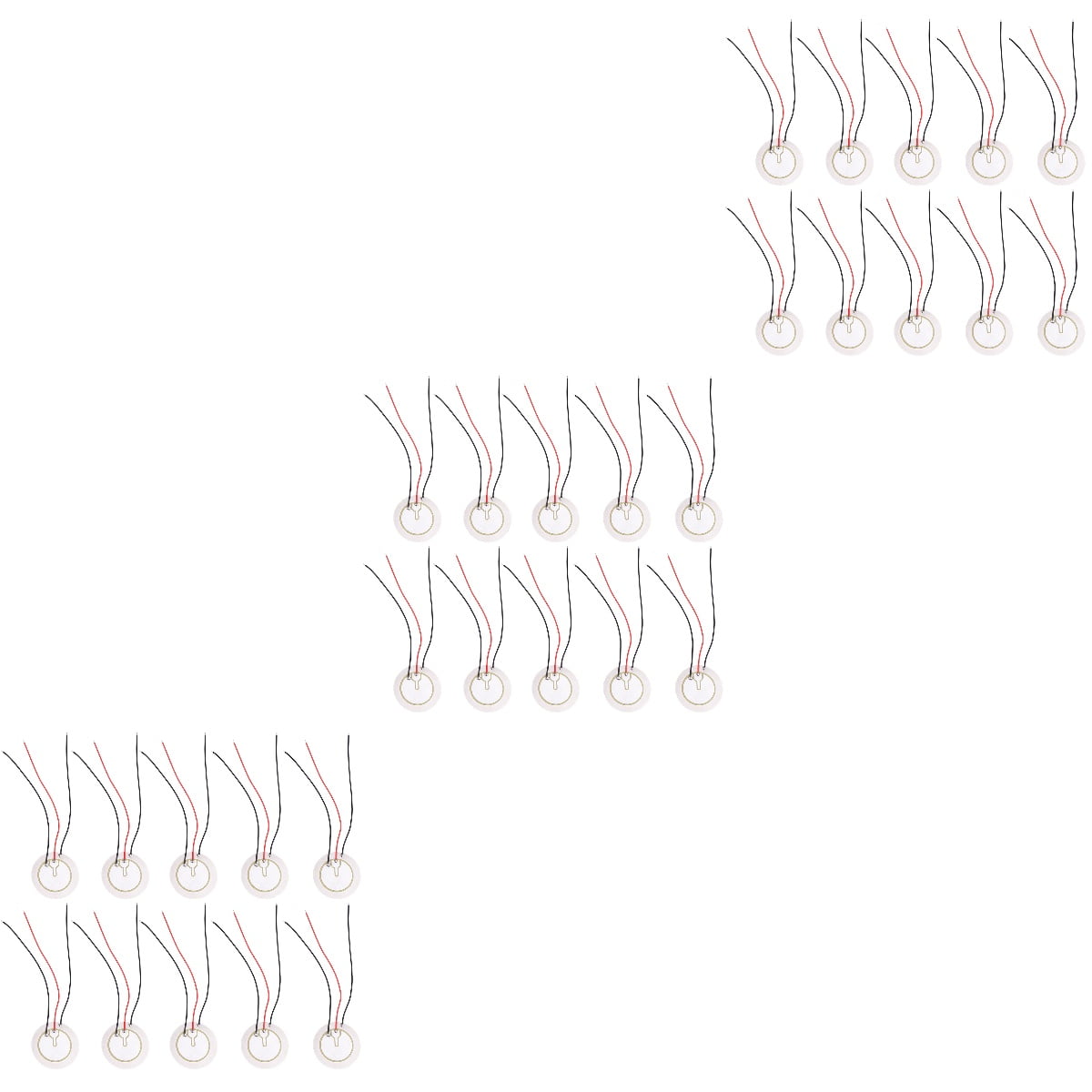 Masteelf 30 PCS Three-pole Self-excited Buzzer 35mmGL Piezo Disc ...