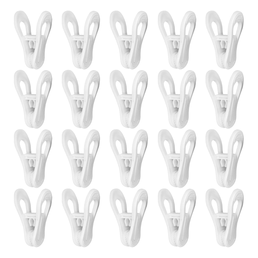 Masteelf 30 Pcs Plastic Hanger Clips Multi-Purpose Clothes Pins for ...