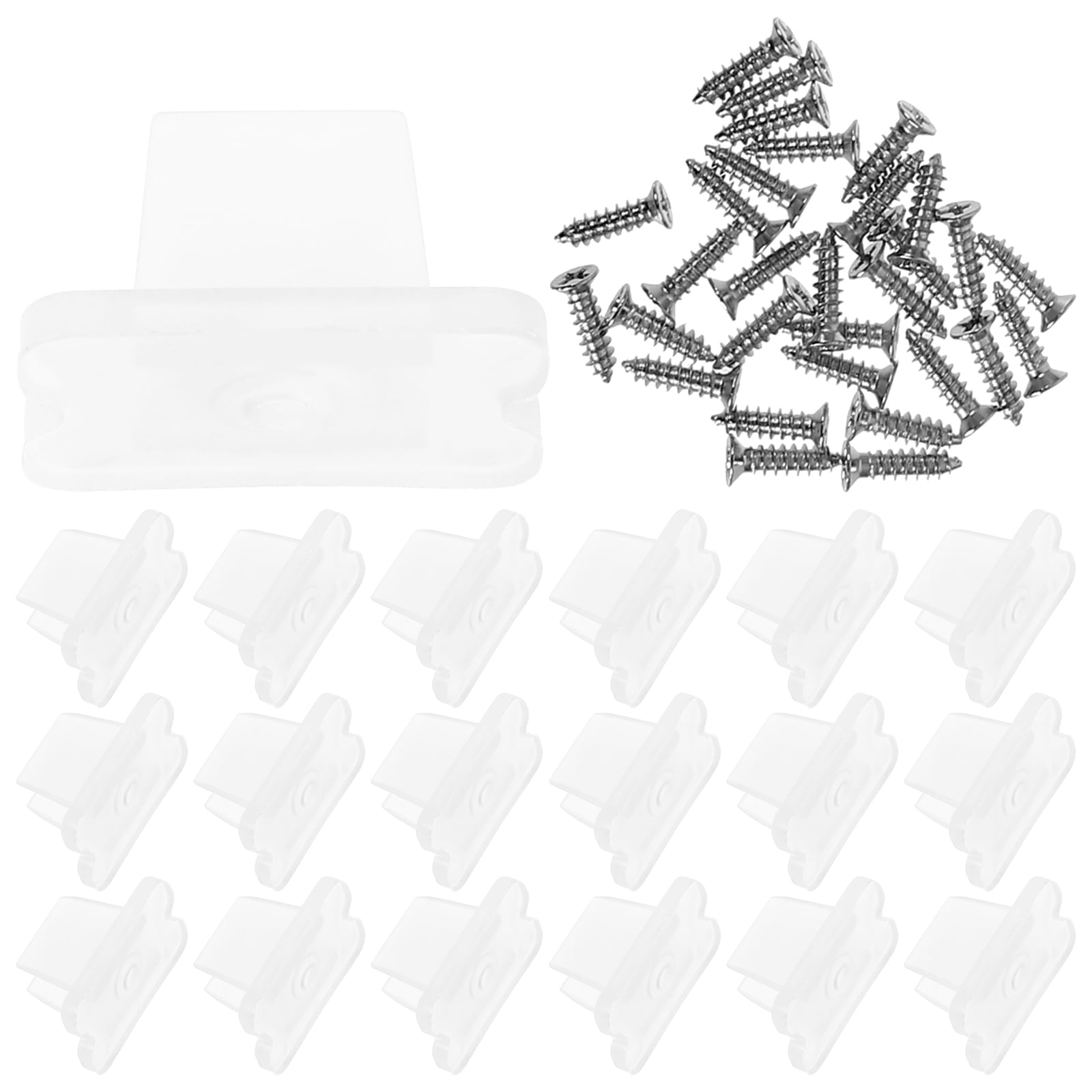 Masteelf 30 Pcs Strip Light Mounting Brackets LED Holder Clips White ...