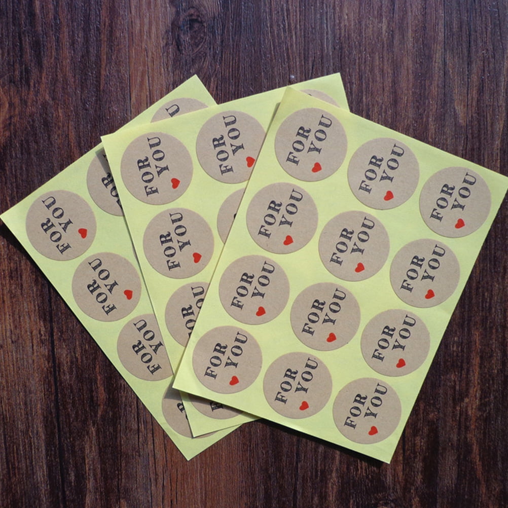 Masteelf 30 Sheets Wax Sticker Labels Stickers - Walmart.com