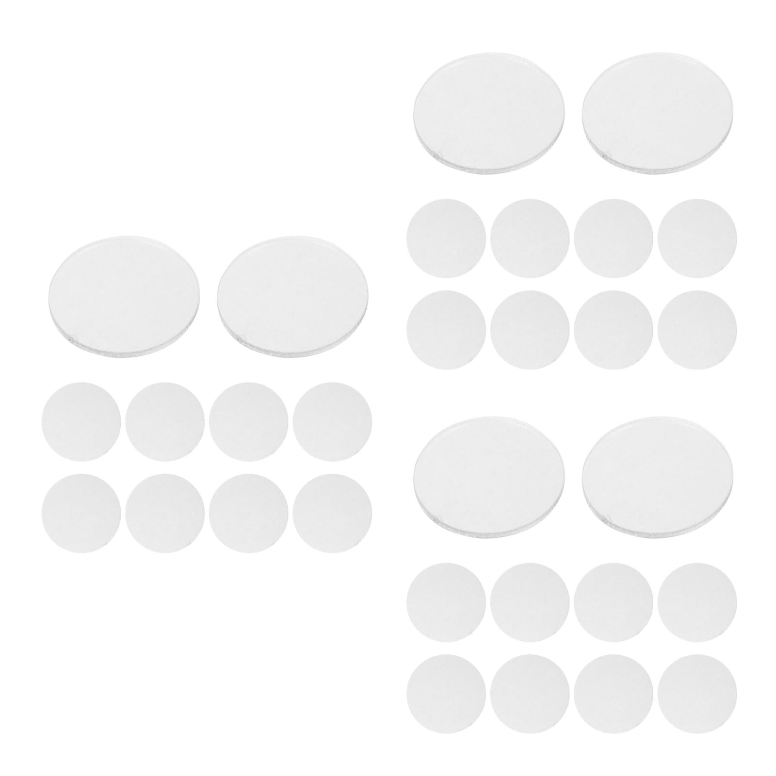 Masteelf 30 pcs Acrylic Miniature Bases 2.5 cm Clear Circles Sheet ...