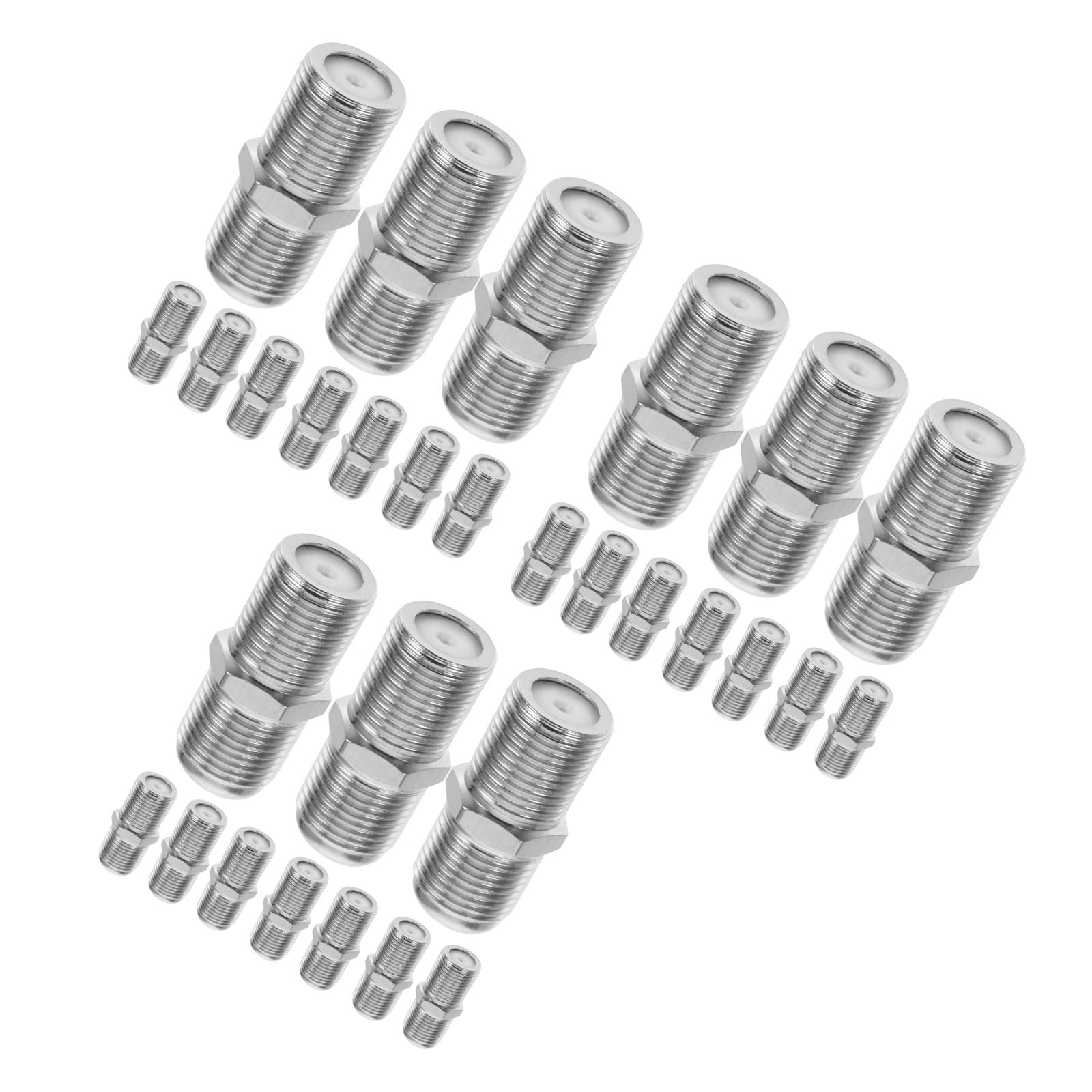Masteelf 30 pcs Coaxial Cable Connectors F-type Female to Female Coax ...