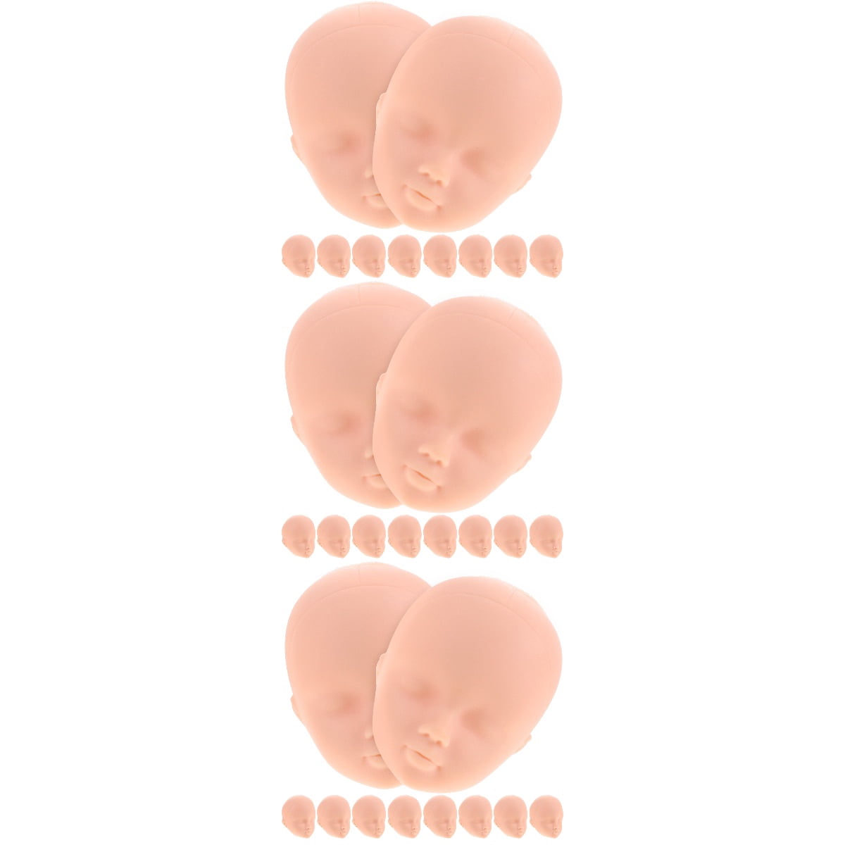 Masteelf 30 pcs DIY Doll Heads Doll Repair Accessory Practice Makeup ...