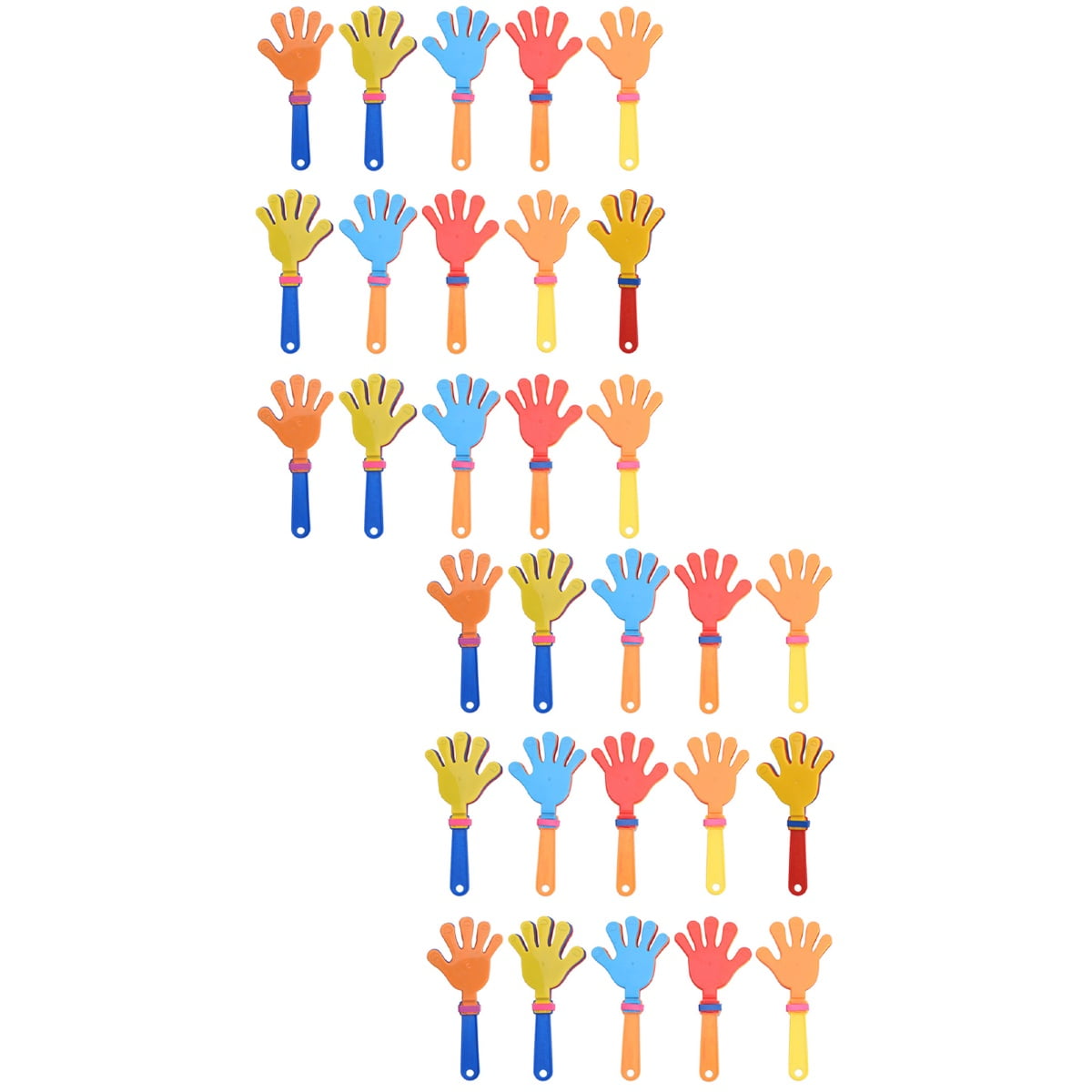 Masteelf 30 pcs Hand Clapper Concert Party Cheering Prop Plastic Hands ...