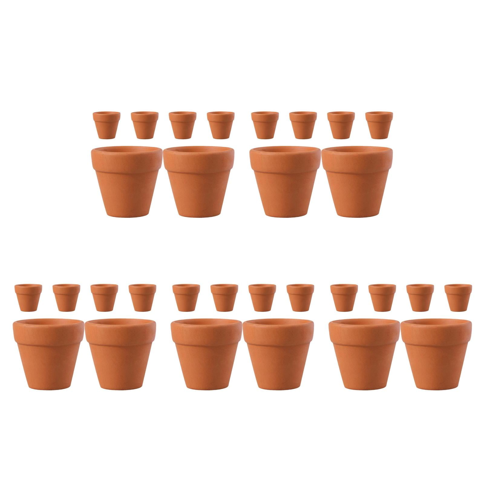 Masteelf 30 pcs Mini Terracotta Clay Pots Small Flower Planters for ...