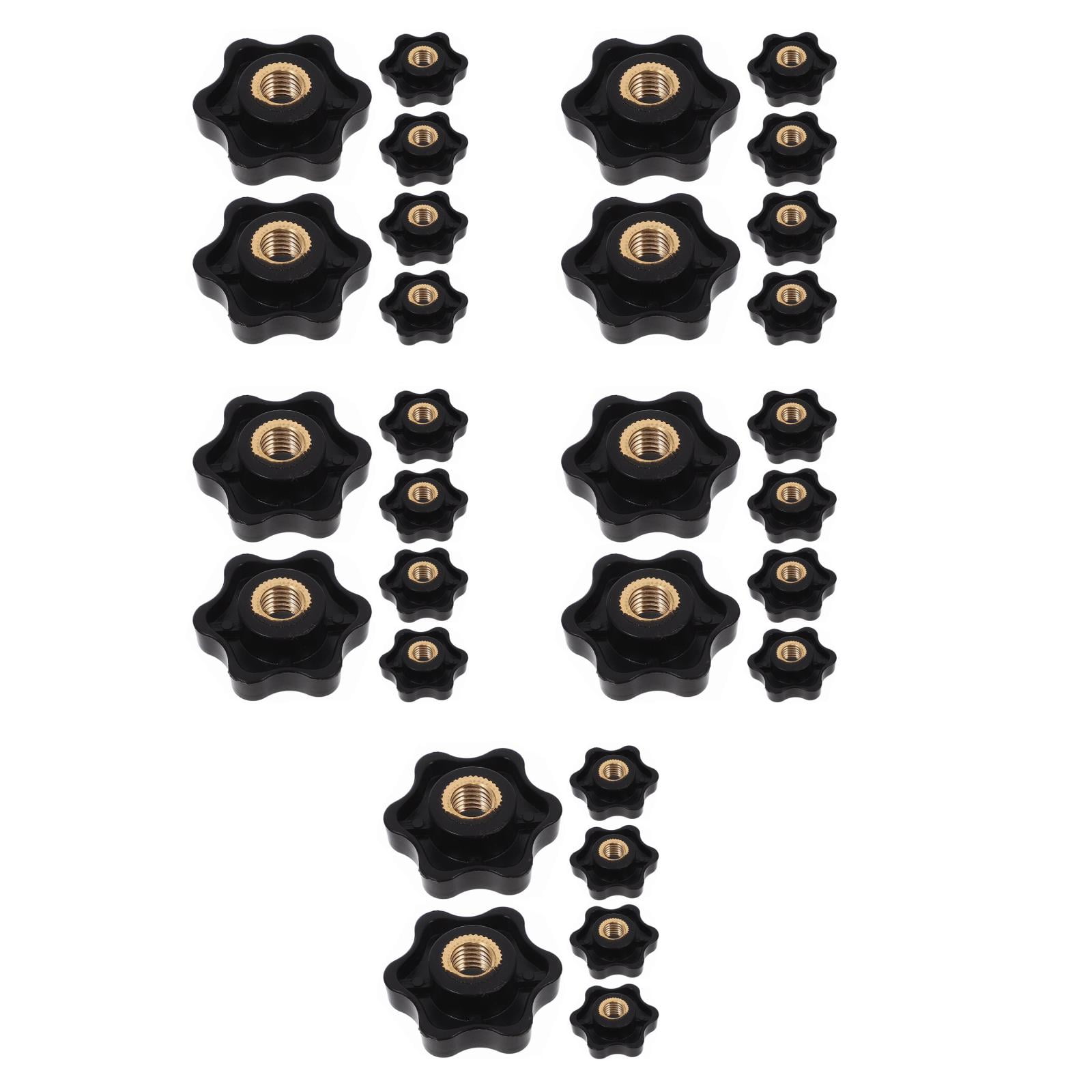 Masteelf 30 pcs Plastic Knob Handle Knurled Clamping Nuts Knob Handle ...