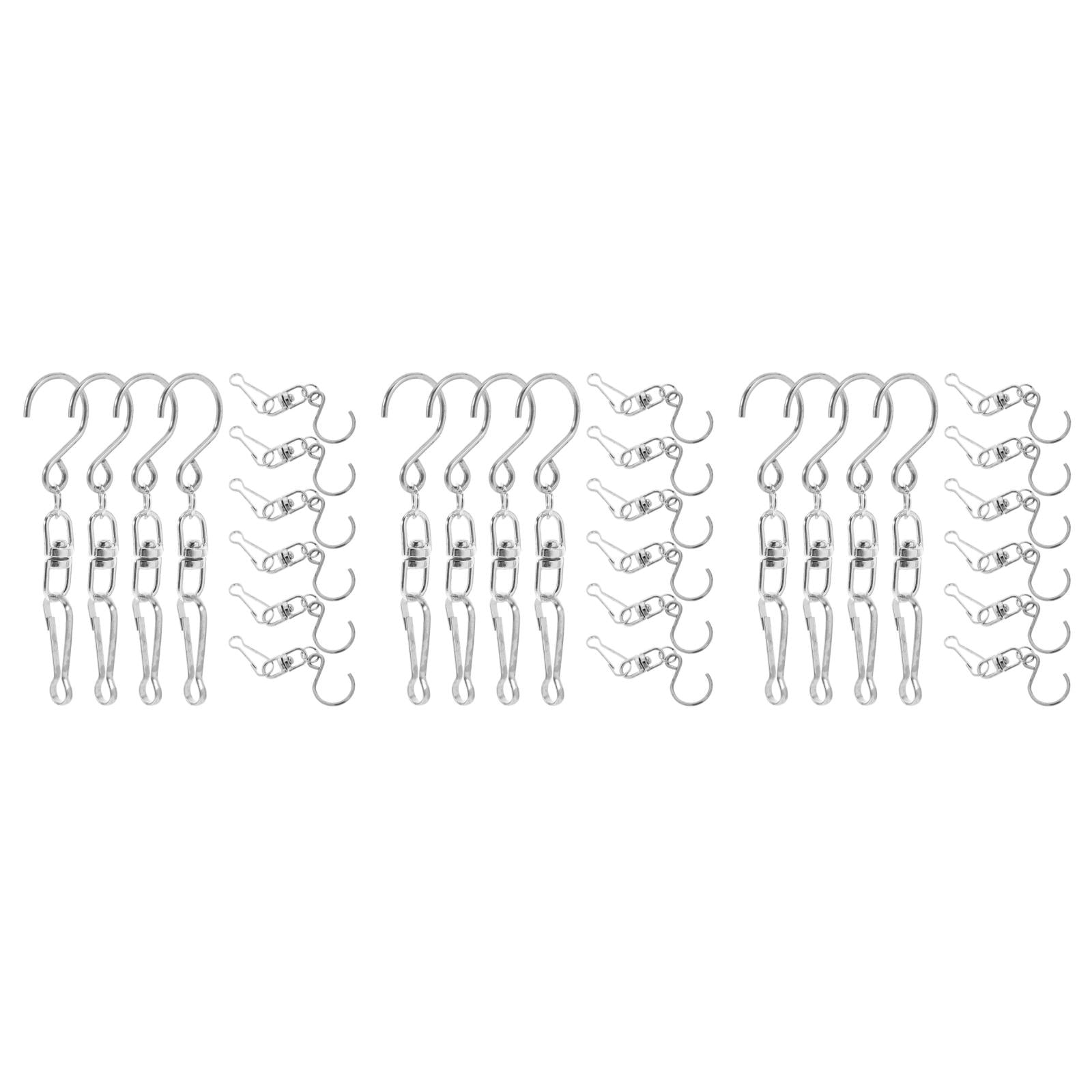 Masteelf 30 pcs Wind Chime Hooks Outside Heavy Duty Rotating Spinner ...