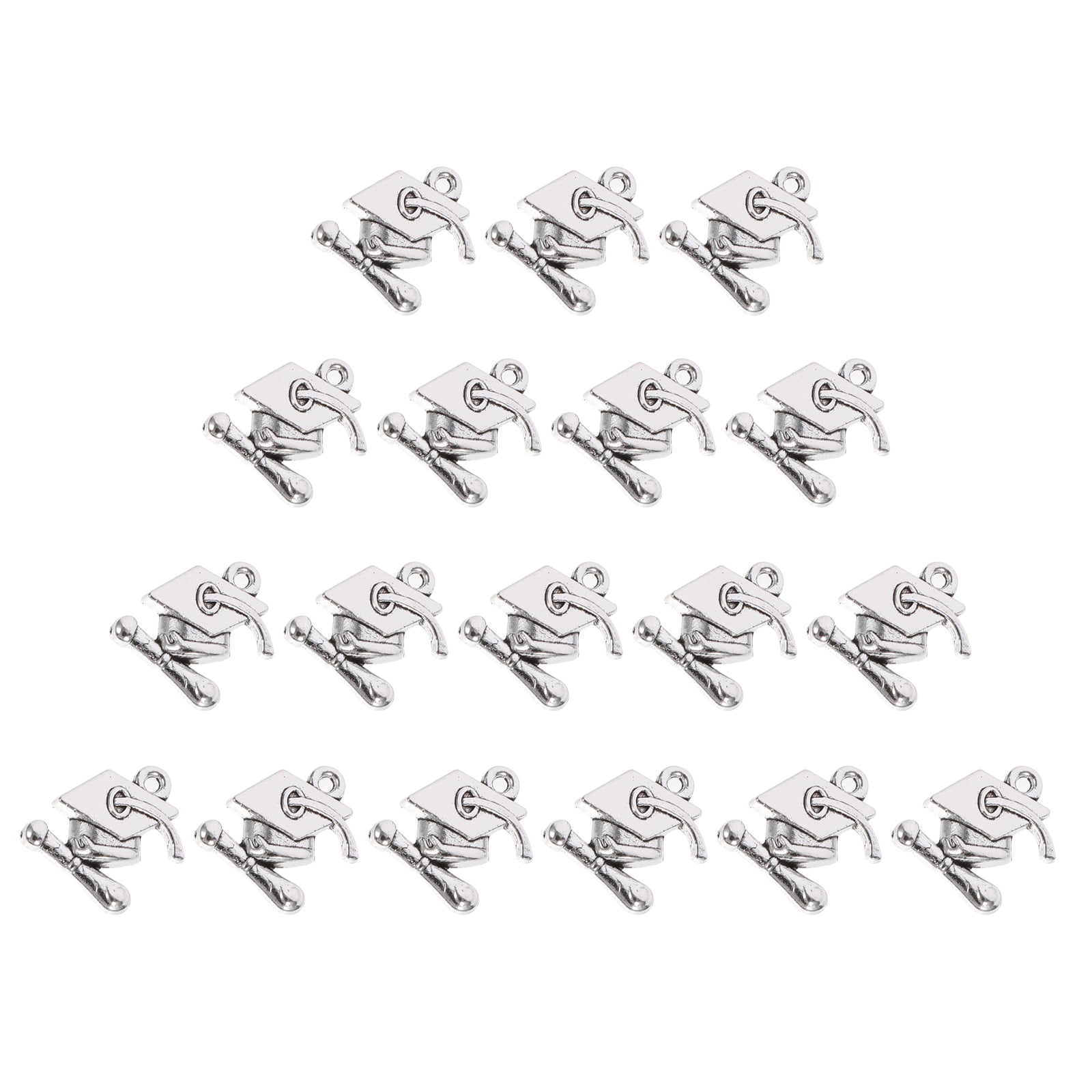 Masteelf 300 PCS Craft Supplies Doctorial Hat Shaped Charms Pendants ...