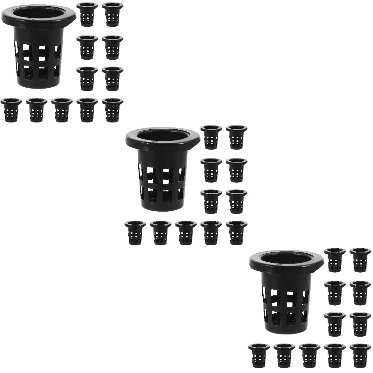 Masteelf 300 Pcs Plastic Net Cups Hydroponic Planting Mesh Pots Small ...