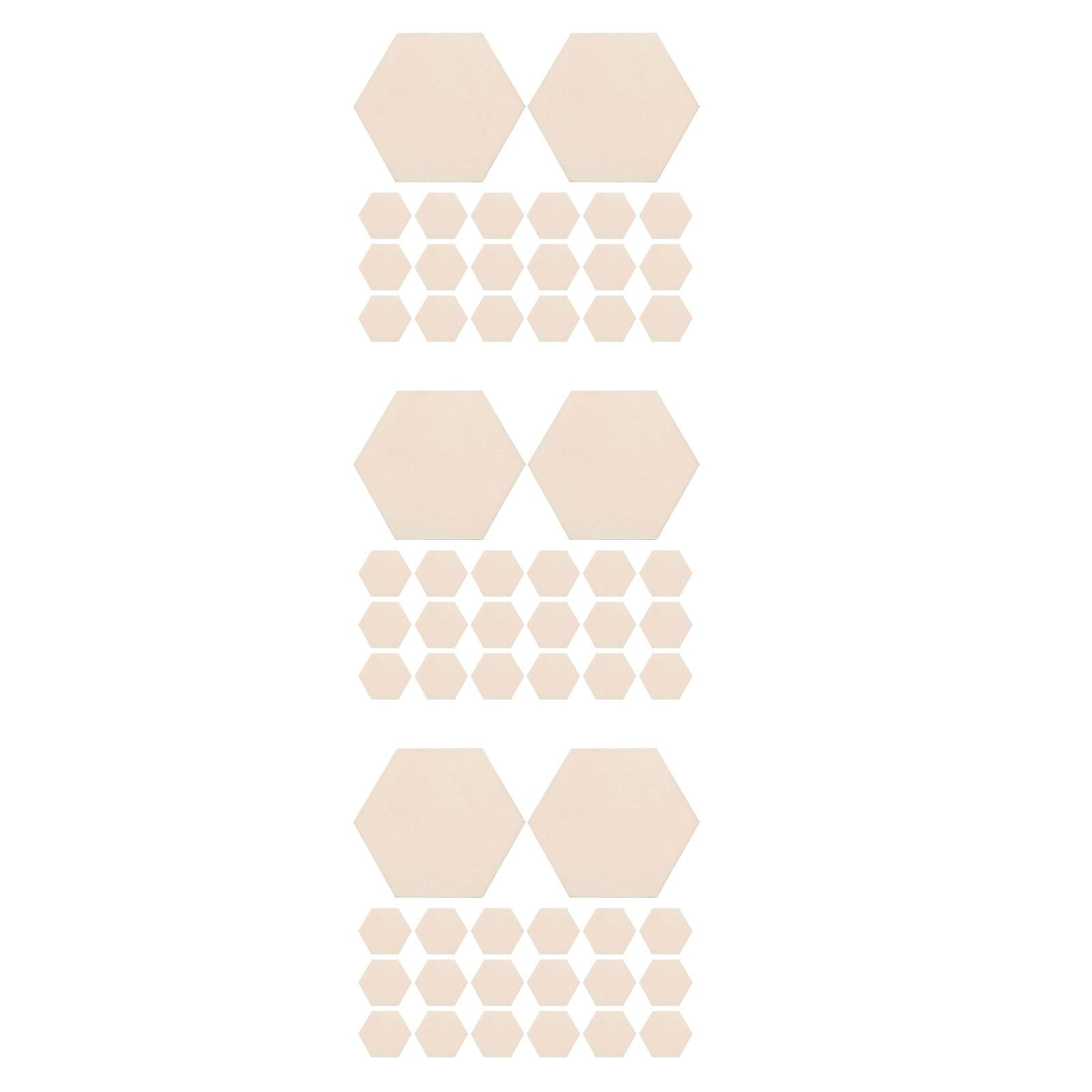 Masteelf 300 pcs Hexagon Wood Cutouts For Diy Crafts Hexagon Wooden ...