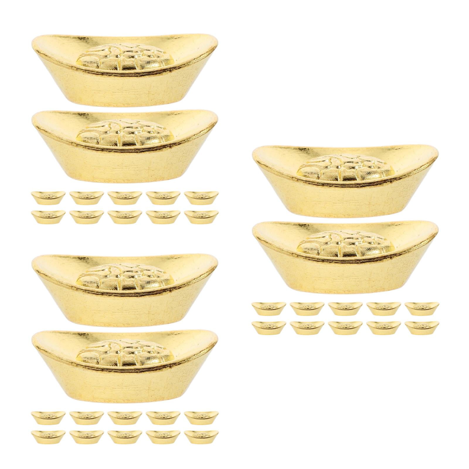 Masteelf 300 pcs Miniature Ingot Figurine Mini Ingot Statue Feng Shui ...