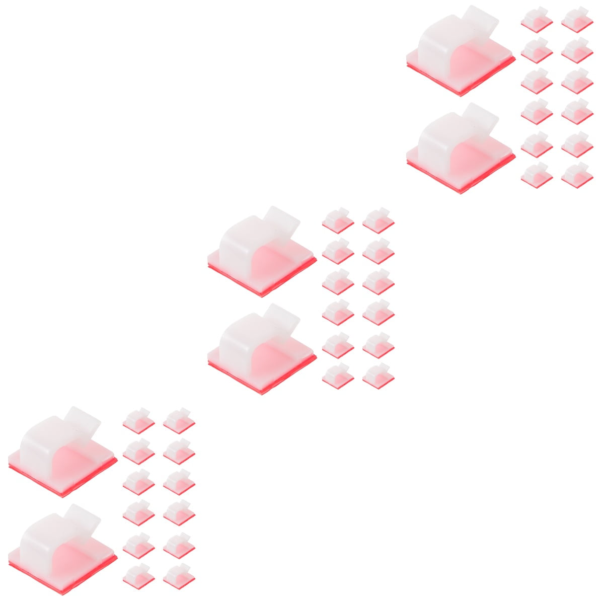 Masteelf 300 pcs Wire Fixing Clamps Self Adhesive Wire Sorting Clip ...