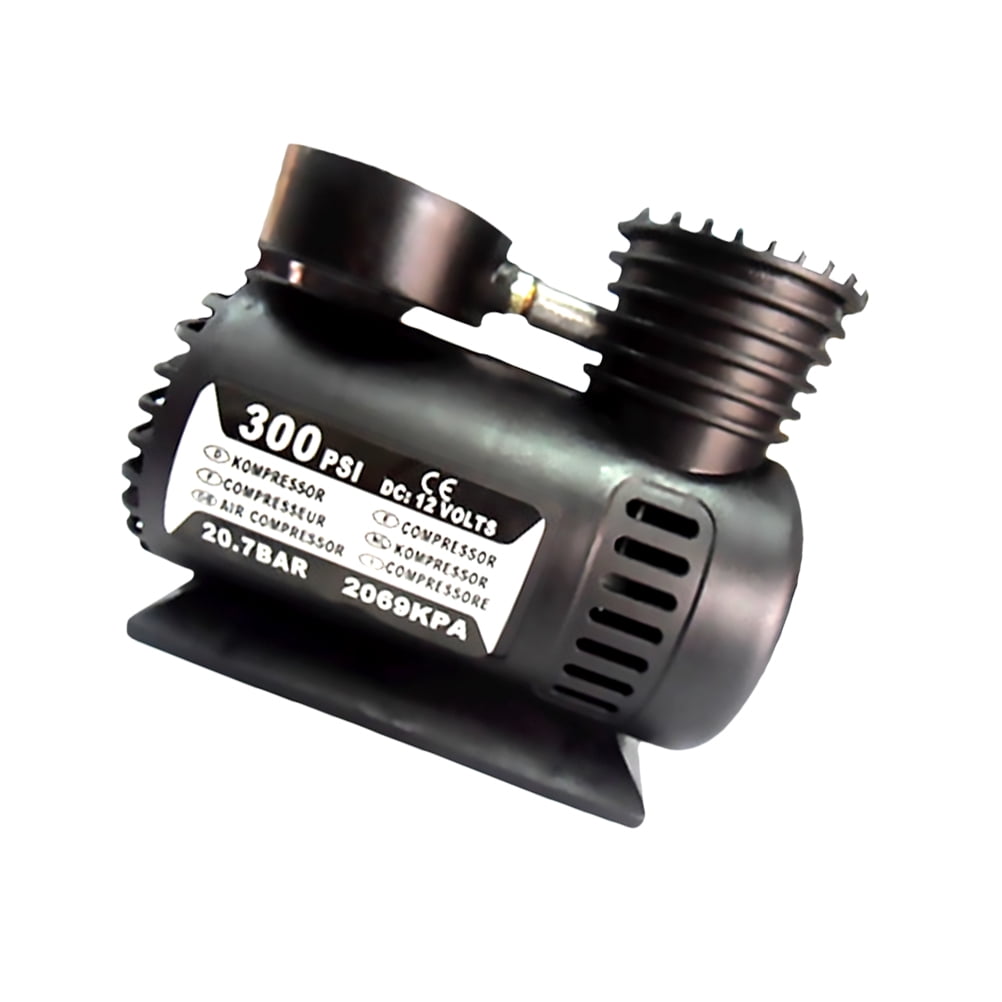 Masteelf Compact 12V Car Tire Inflator with Pressure Gauge for Bicycle ...